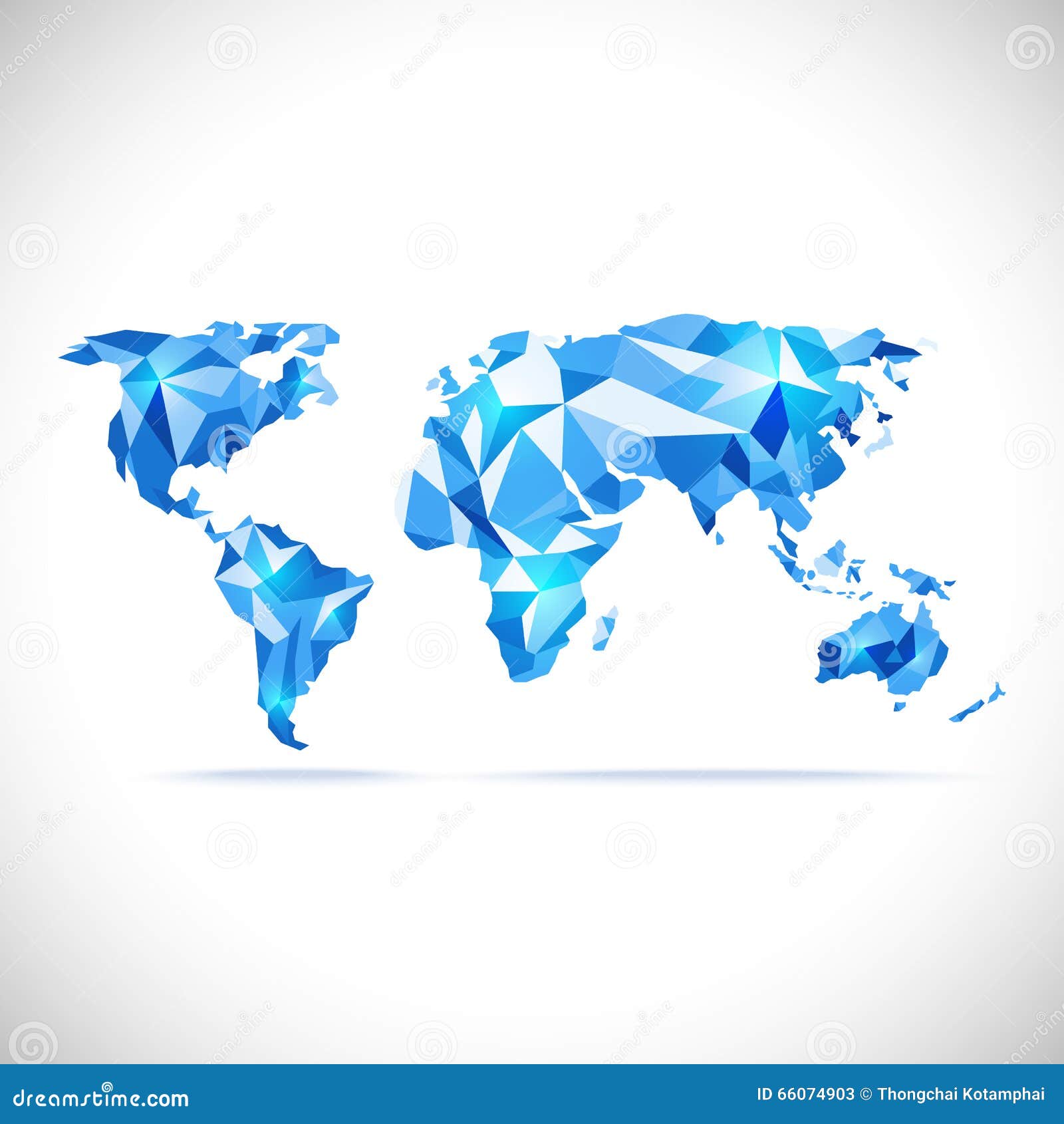 Vectors World Map Polygonal Precision Low-poly Blue Stock Illustration ... Vectors World Map Polygonal Precision Low-poly Blue Stock Illustration ...