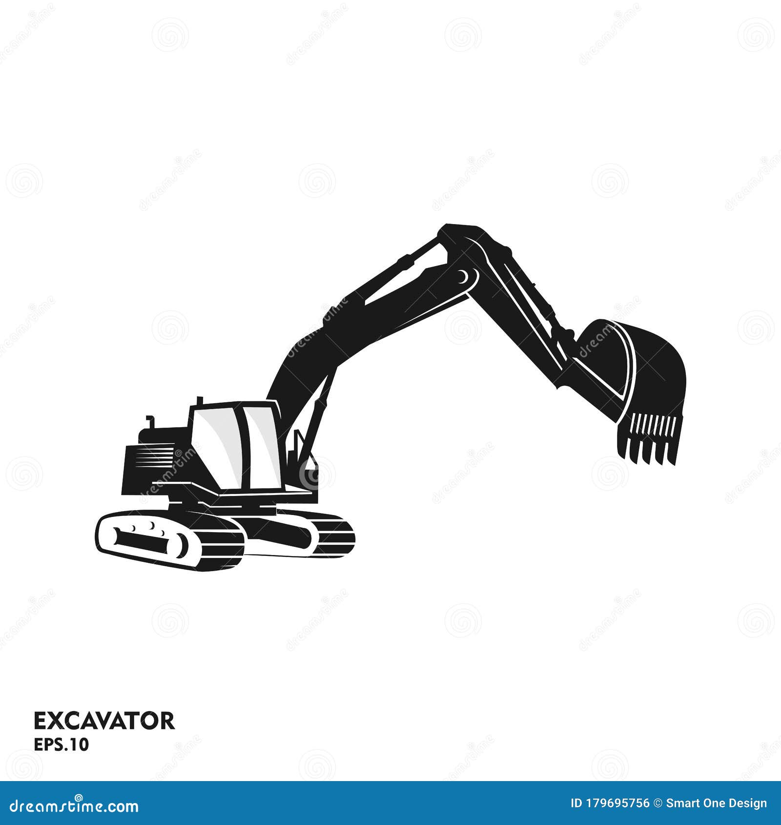 Vectorsjabloon Voor Graafmachine En Backhoe-logo Vector Illustratie ...