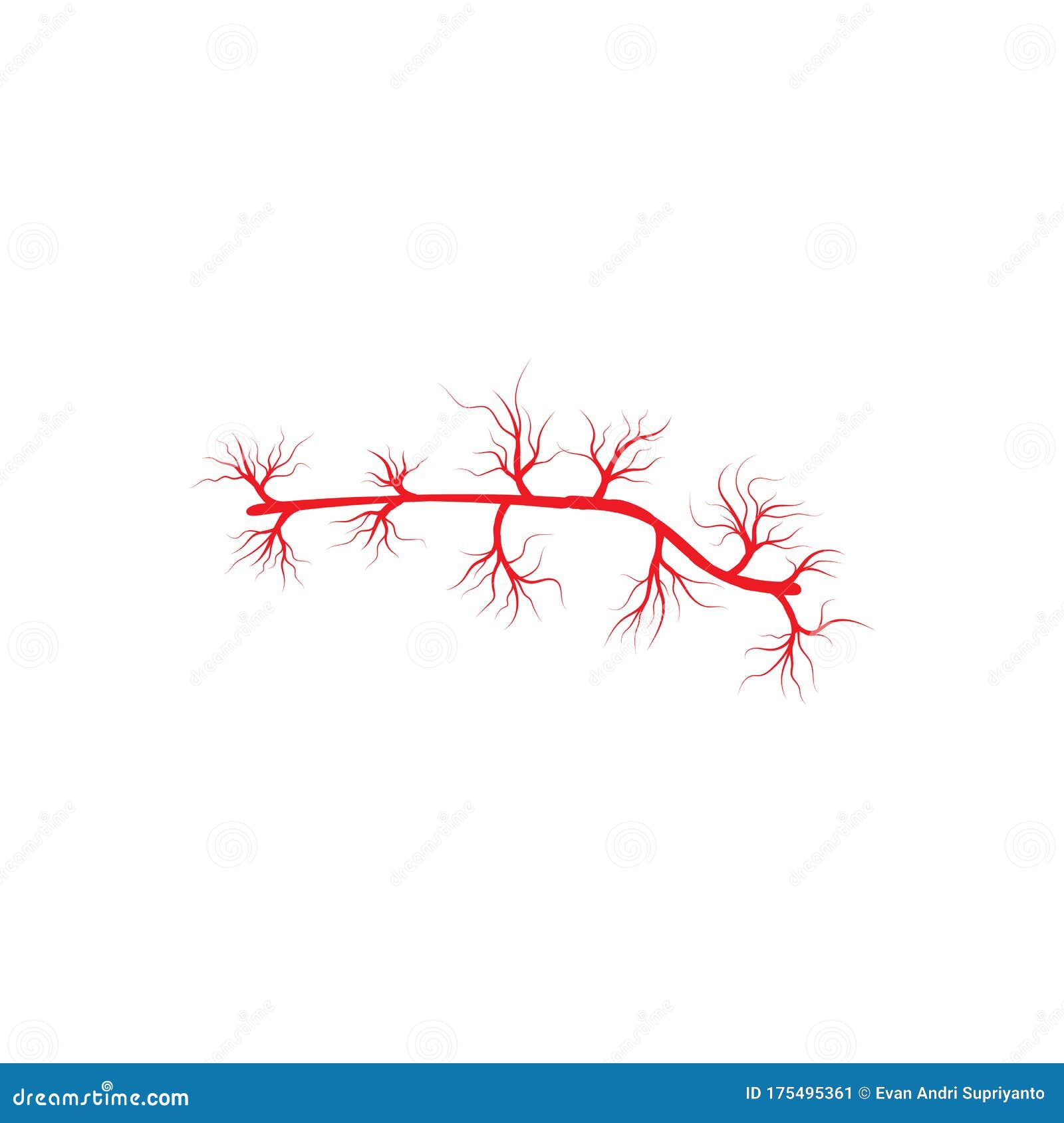Vectorsymbool Voor Het Vectorlogo Van Het Aderen Vector Illustratie ...