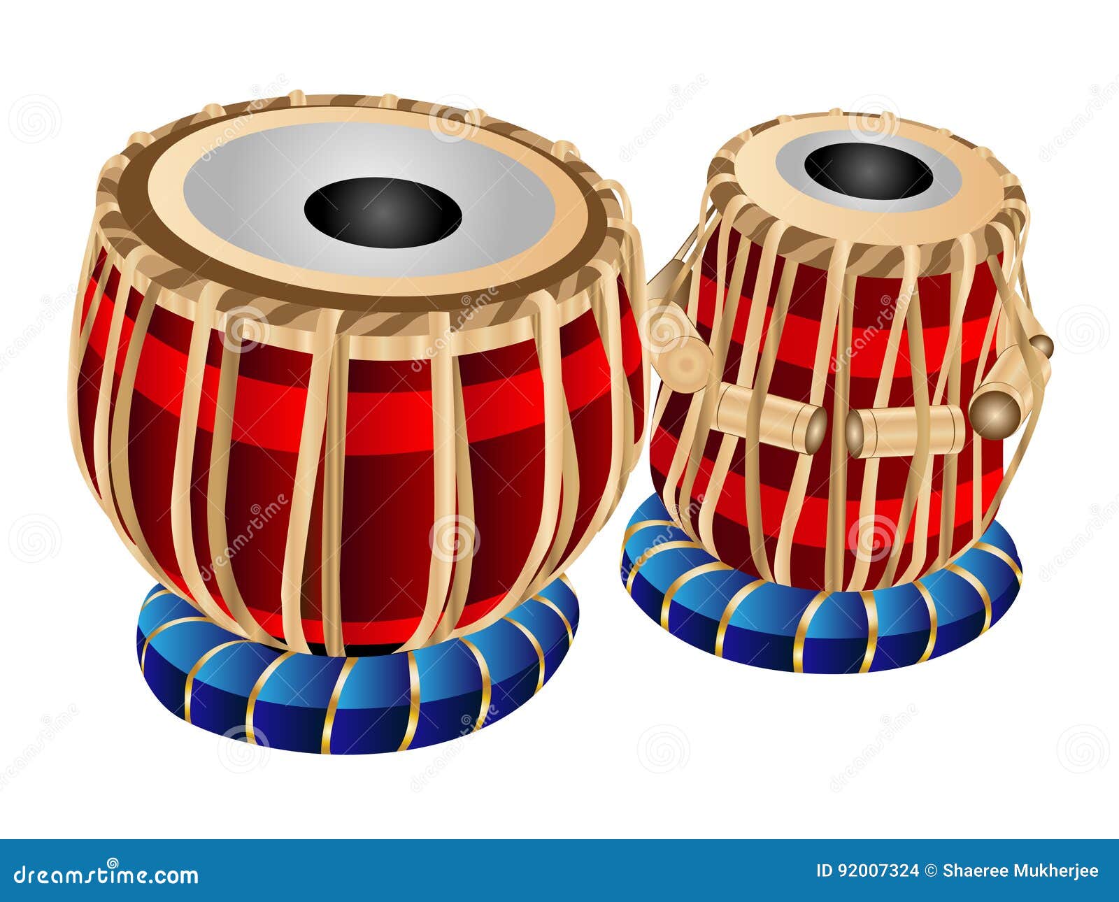 Vectortabla-Trommels vector illustratie. Illustration of geïsoleerd ...