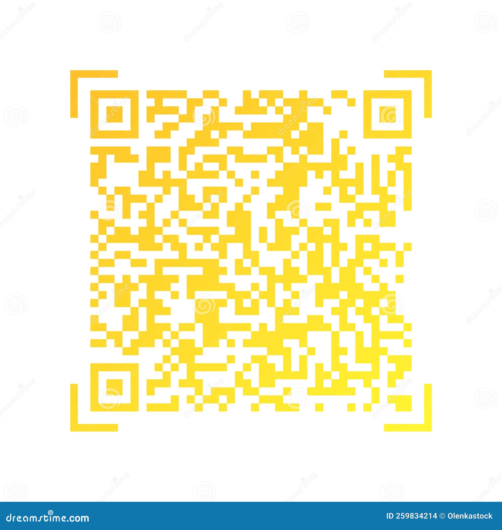 Vectorverloop qr-code vector illustratie. Illustration of kleur - 259834214