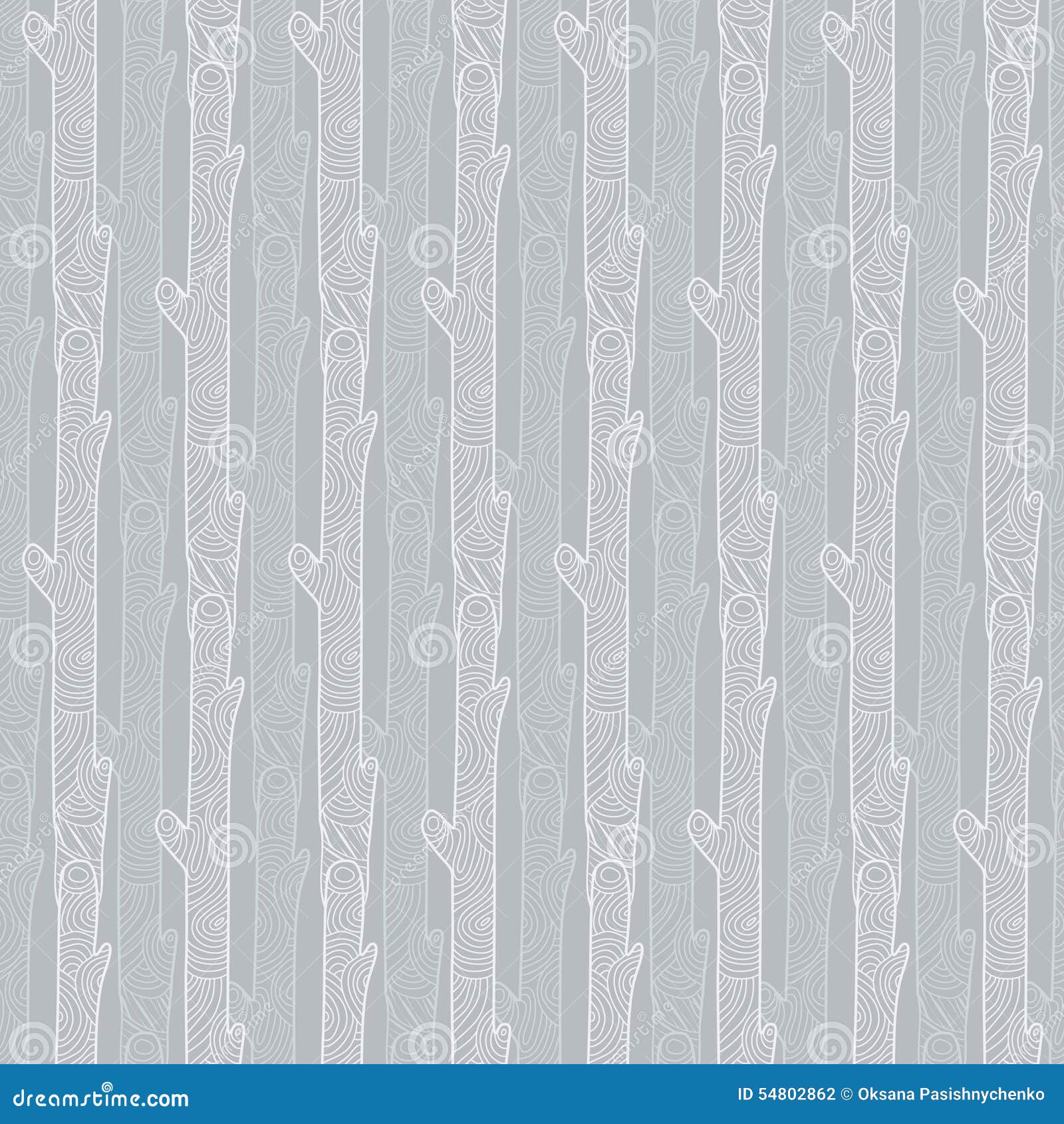 Vectror Grey Wood Logs Texture Seamless Pattern Stock Vector ...