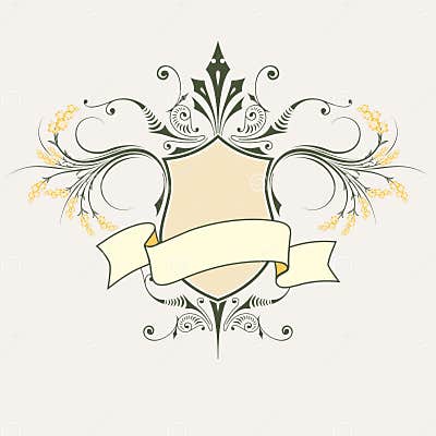 Vectror shield and banner stock vector. Illustration of gothic - 4096513