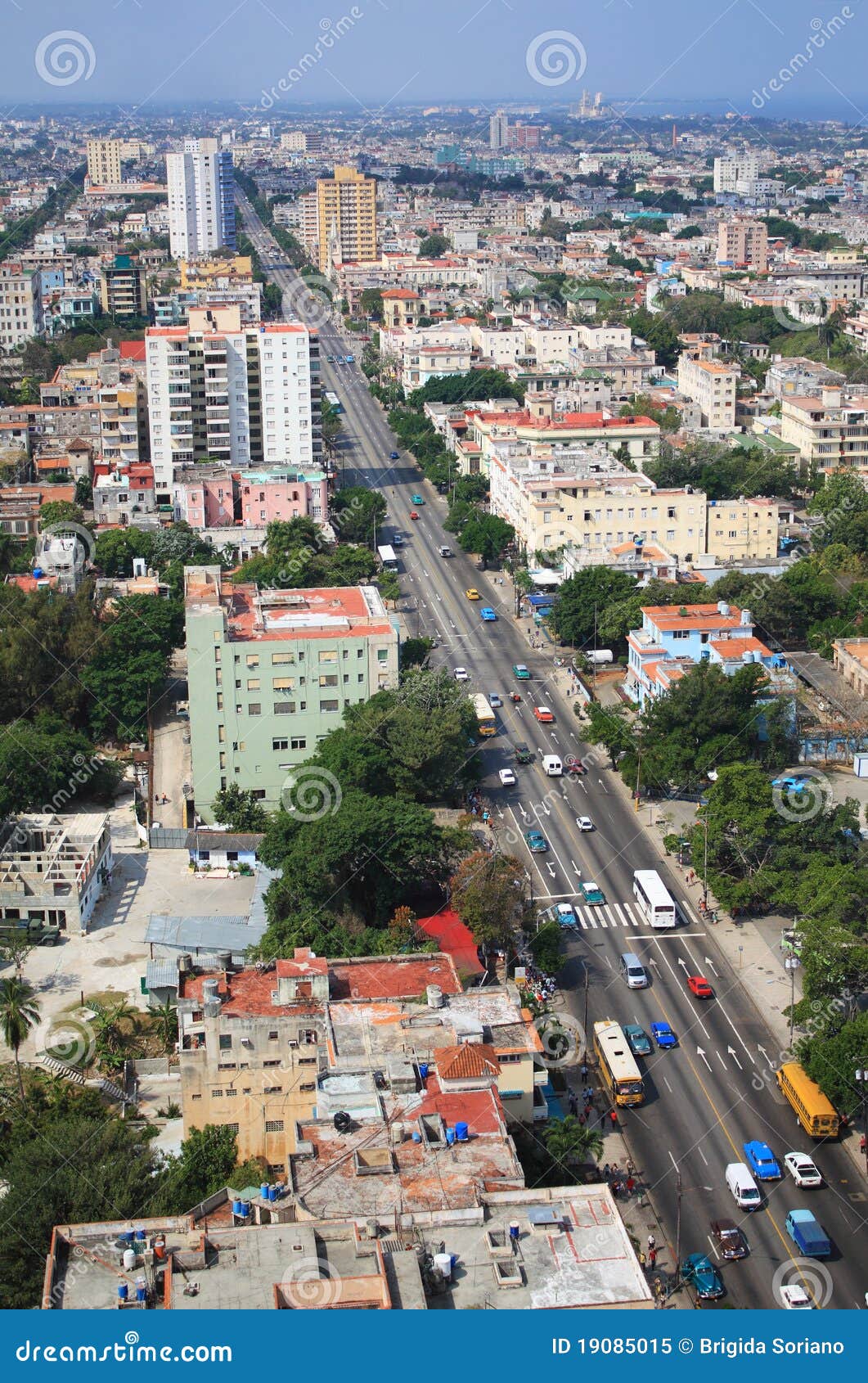 Vedado Quarter in Havana, Cuba Stock Image - Image of capital, flats ...