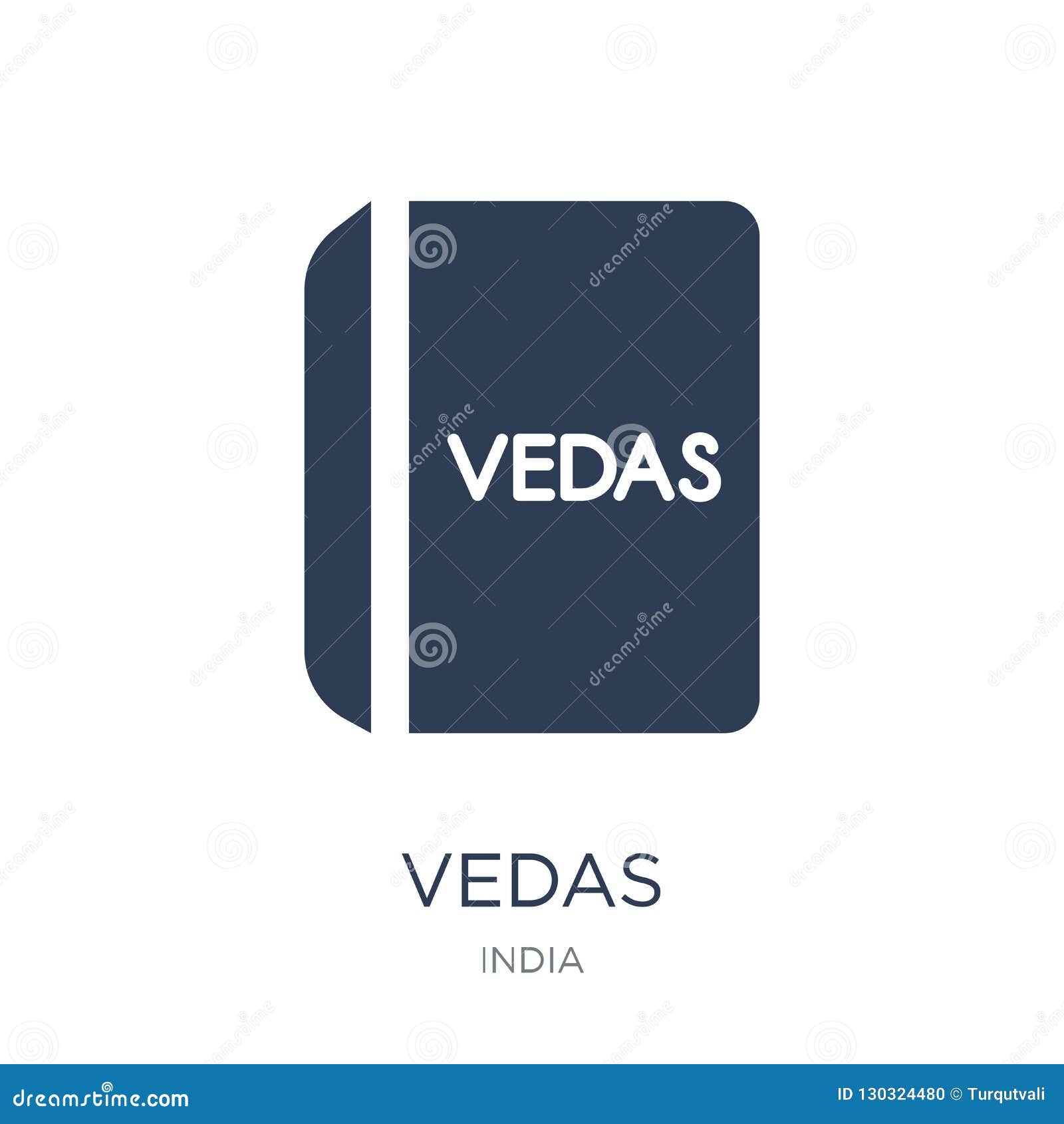 Vedas Icon. Trendy Flat Vector Vedas Icon on White Background Fr Stock ...