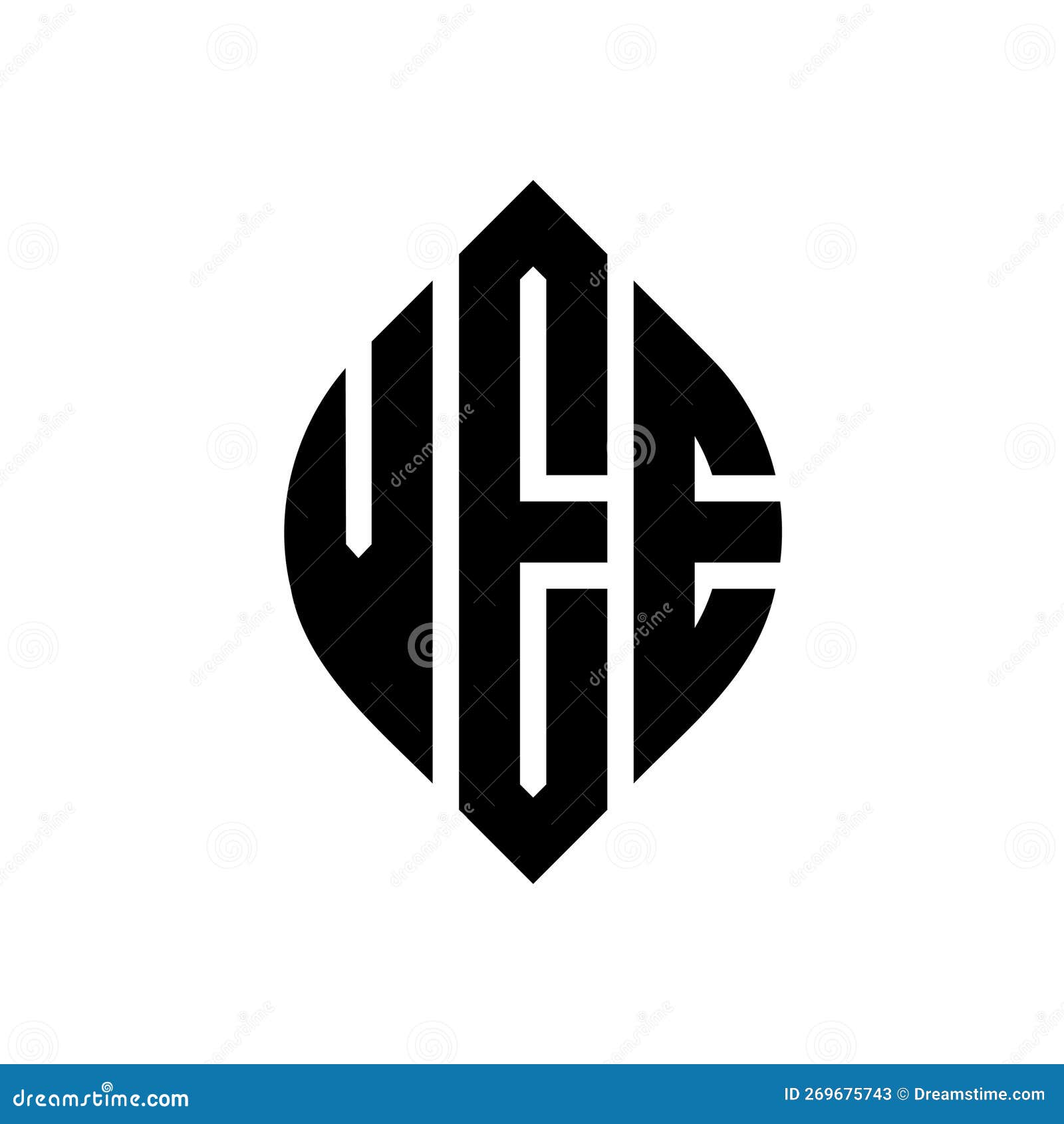 VEE Circle Letter Logo Design with Circle and Ellipse Shape. VEE ...
