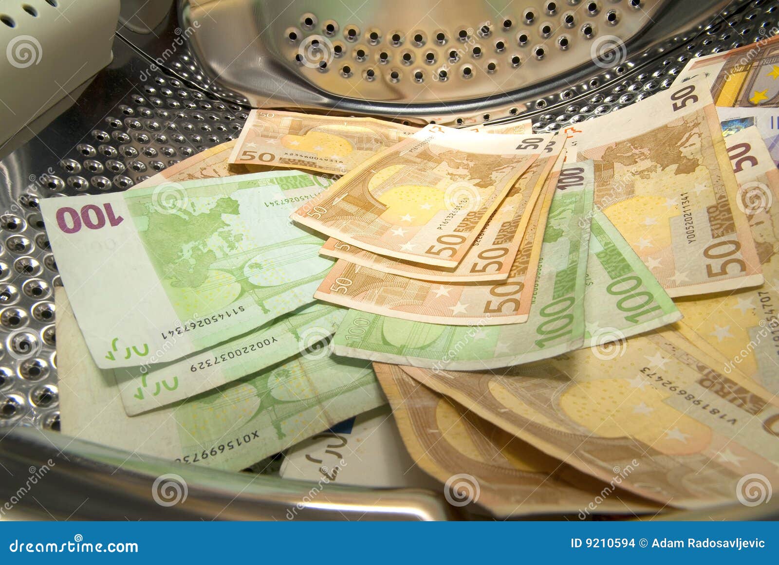 Veel Euro Witwassen Van Geld Stock Foto - Image of bankbiljet ...