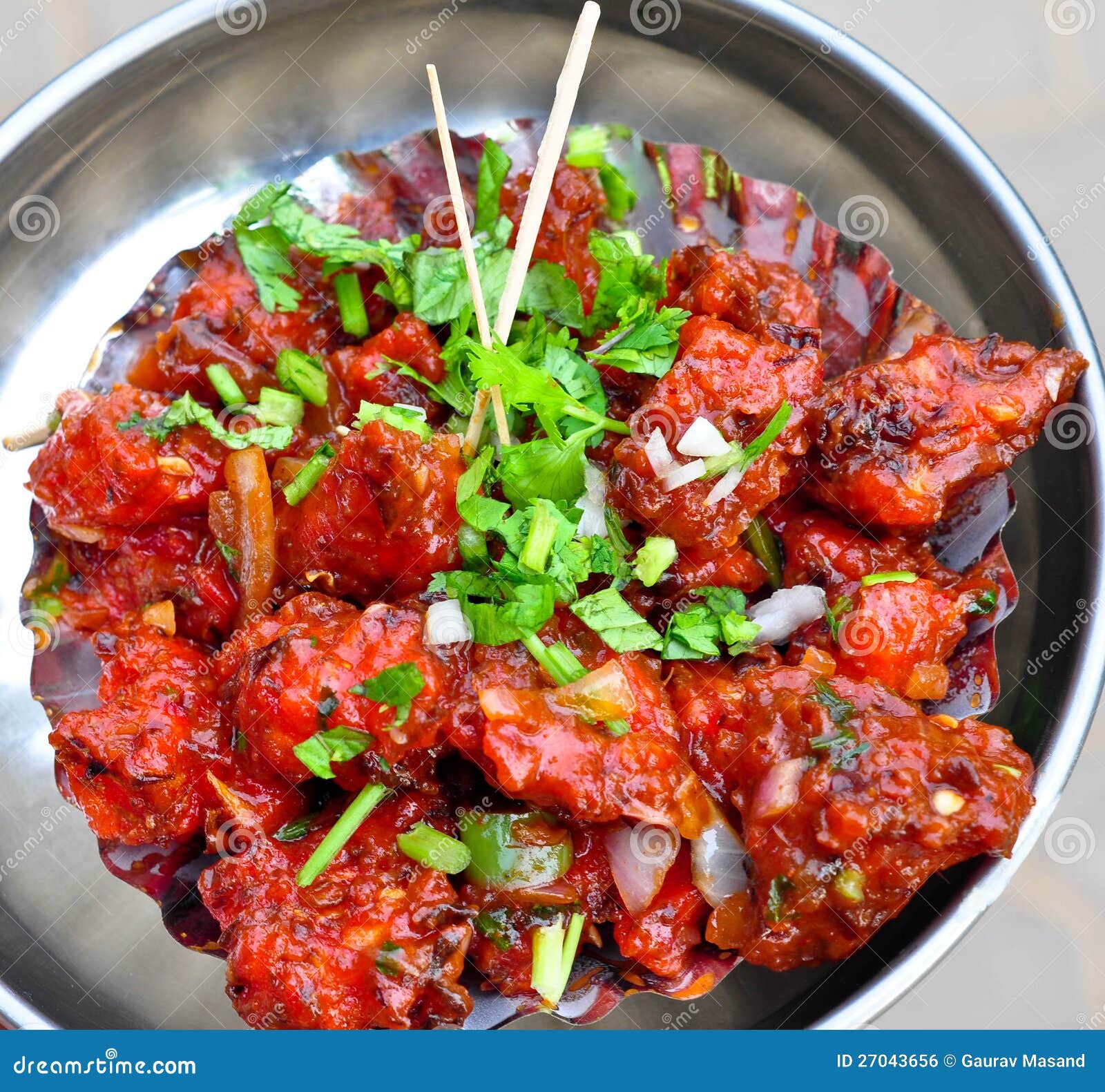 Veg Manchurian stock photo. Image of manchurian, snack - 27043656
