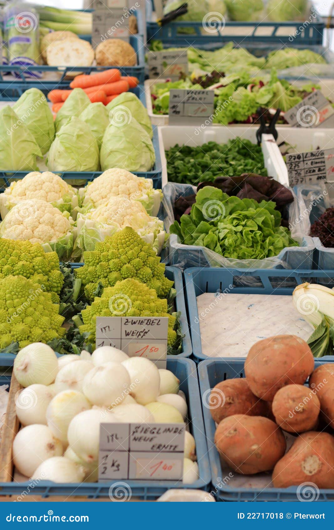 Veg stall with fresh veg stock photo. Image of offer - 22717018