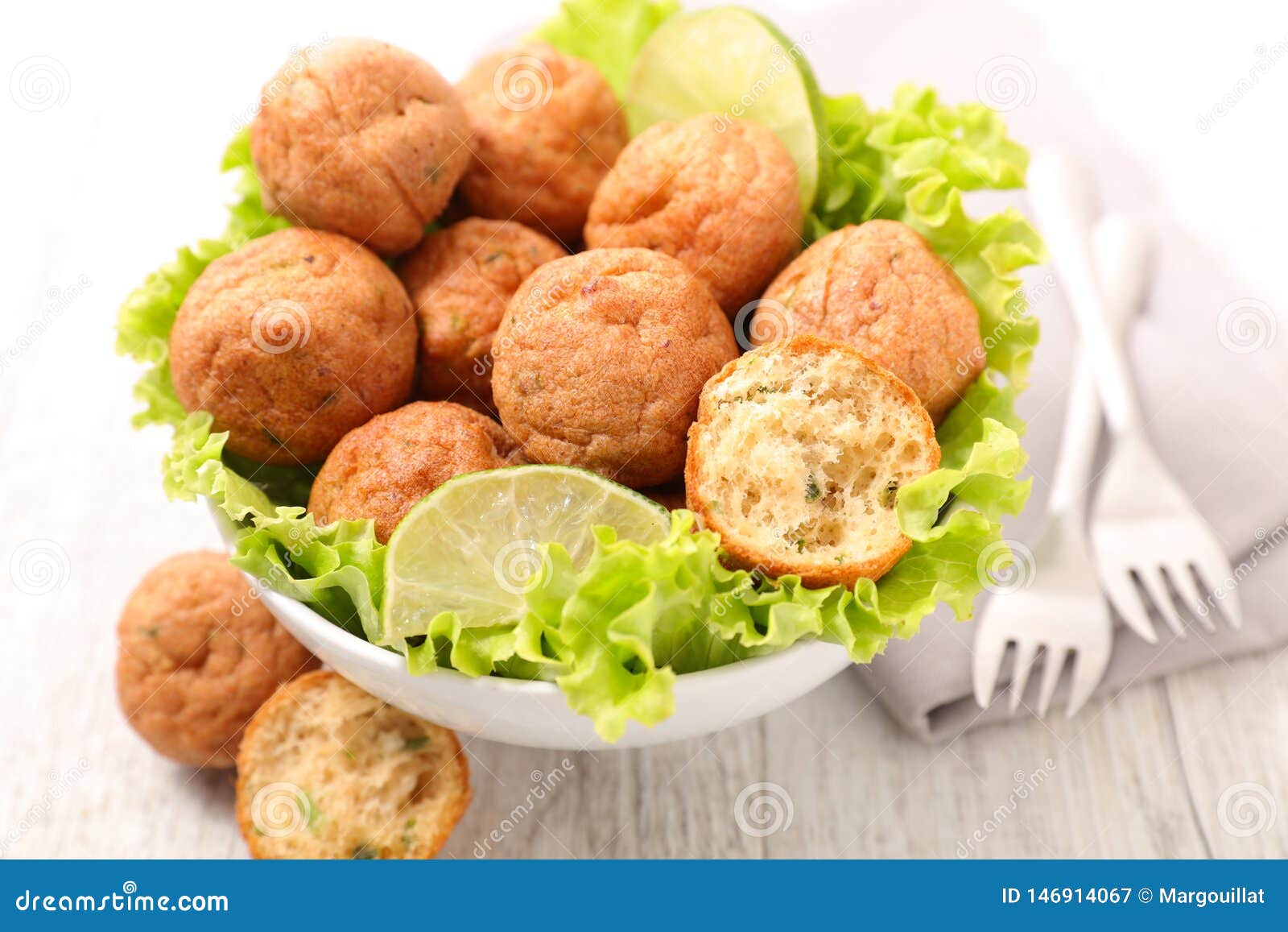 Vegan ball with lettuce stock image. Image of dinner - 146914067
