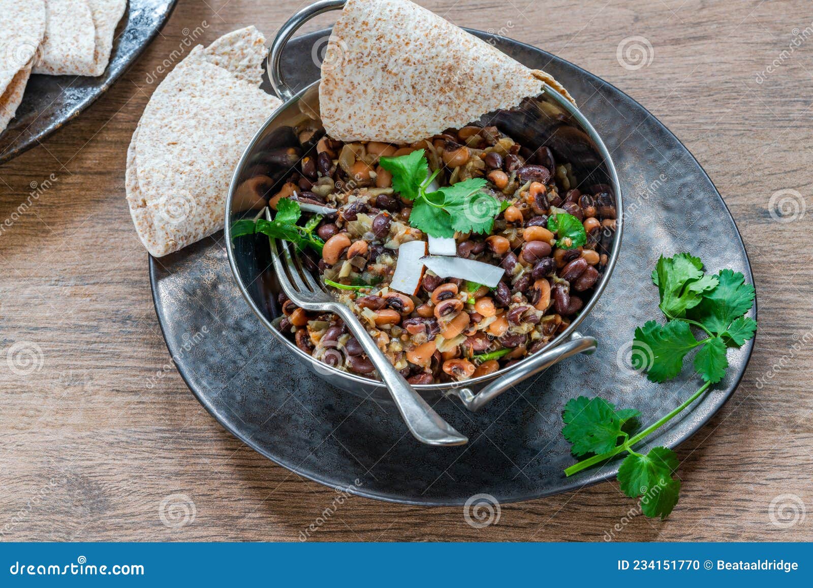 Vegan blackeye bean curry stock photo. Image of coconut - 234151770