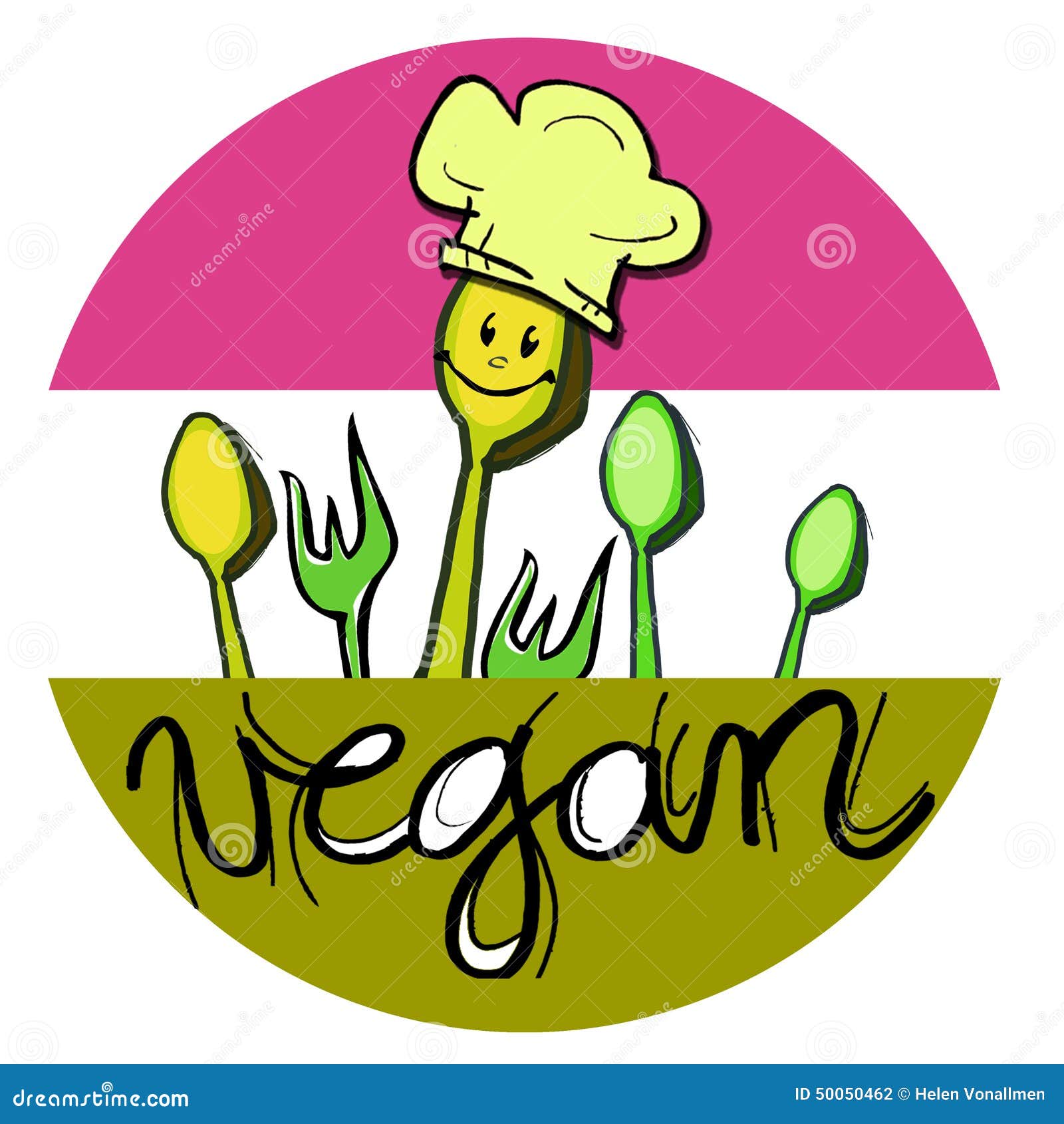 Vegan Baby Chef, Cartoon for Children Stock Vector - Illustration of ...