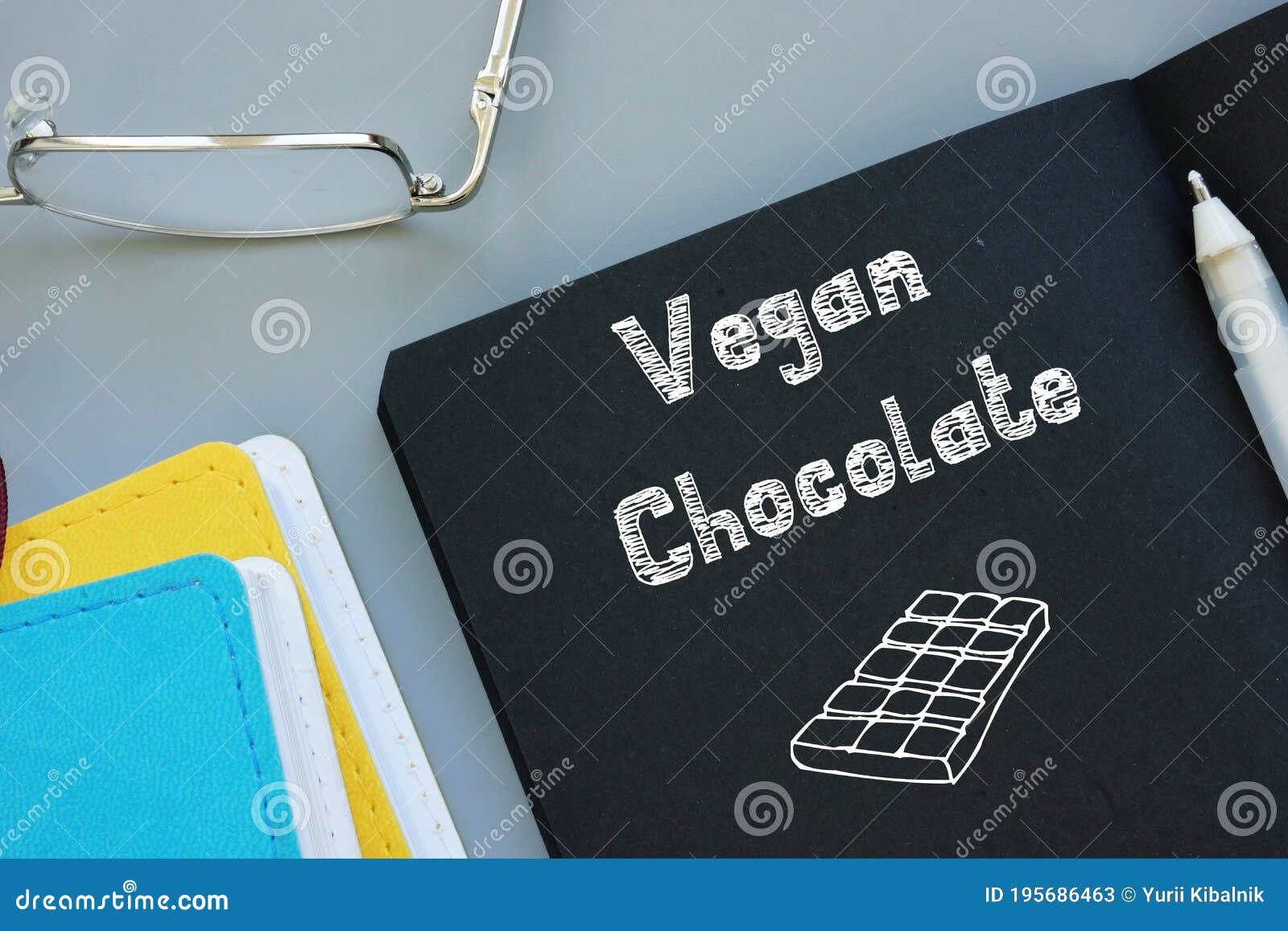 Vegan Chocolate Sign on the Sheet Stock Image - Image of cooking ...