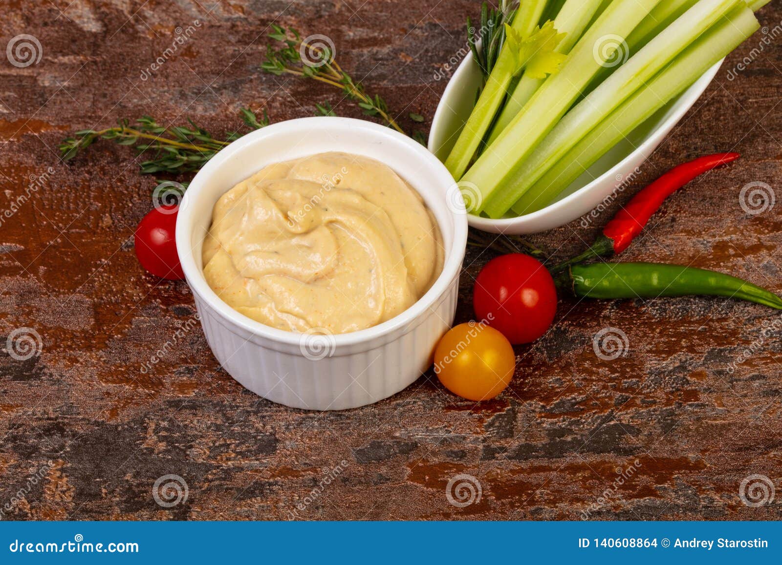 Vegan cuisine - Humus stock photo. Image of meal, traditional - 140608864