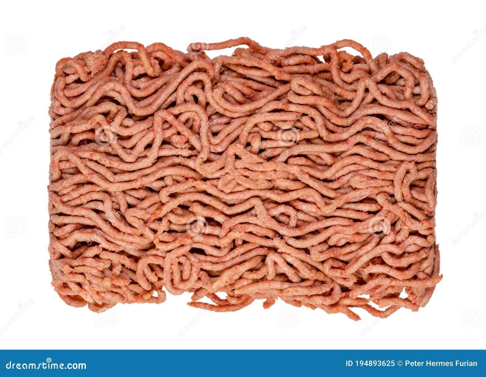 Vegan Ground Meat from Above, Isolated on White Background Stock Image ...