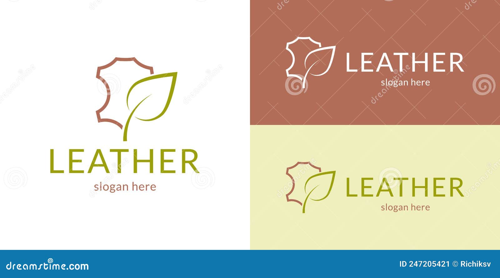 Leather Logo Vector Outline Icon | CartoonDealer.com #126372794