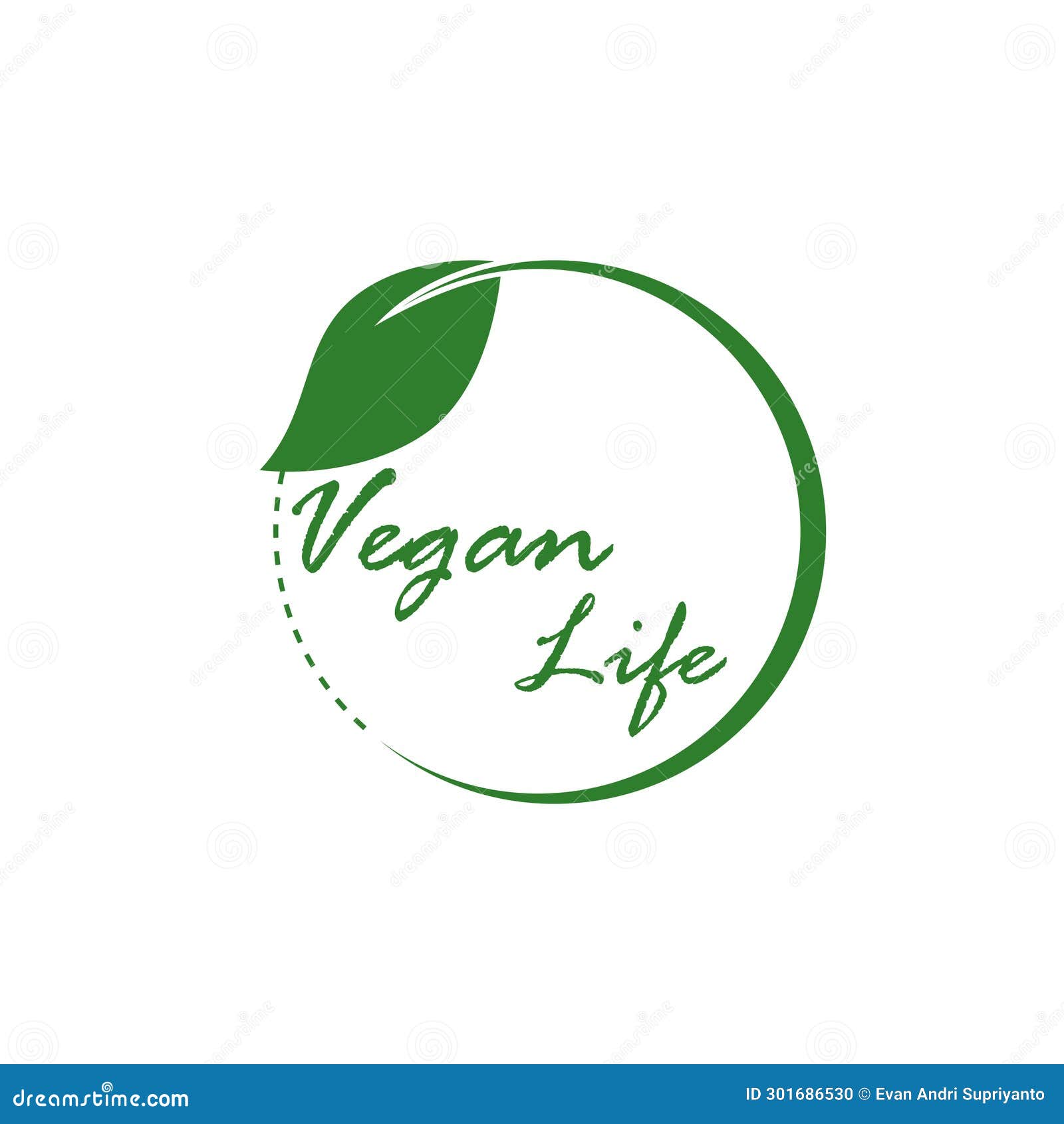 Vegan Logo Vector Template Symbol Design Stock Vector - Illustration of ...