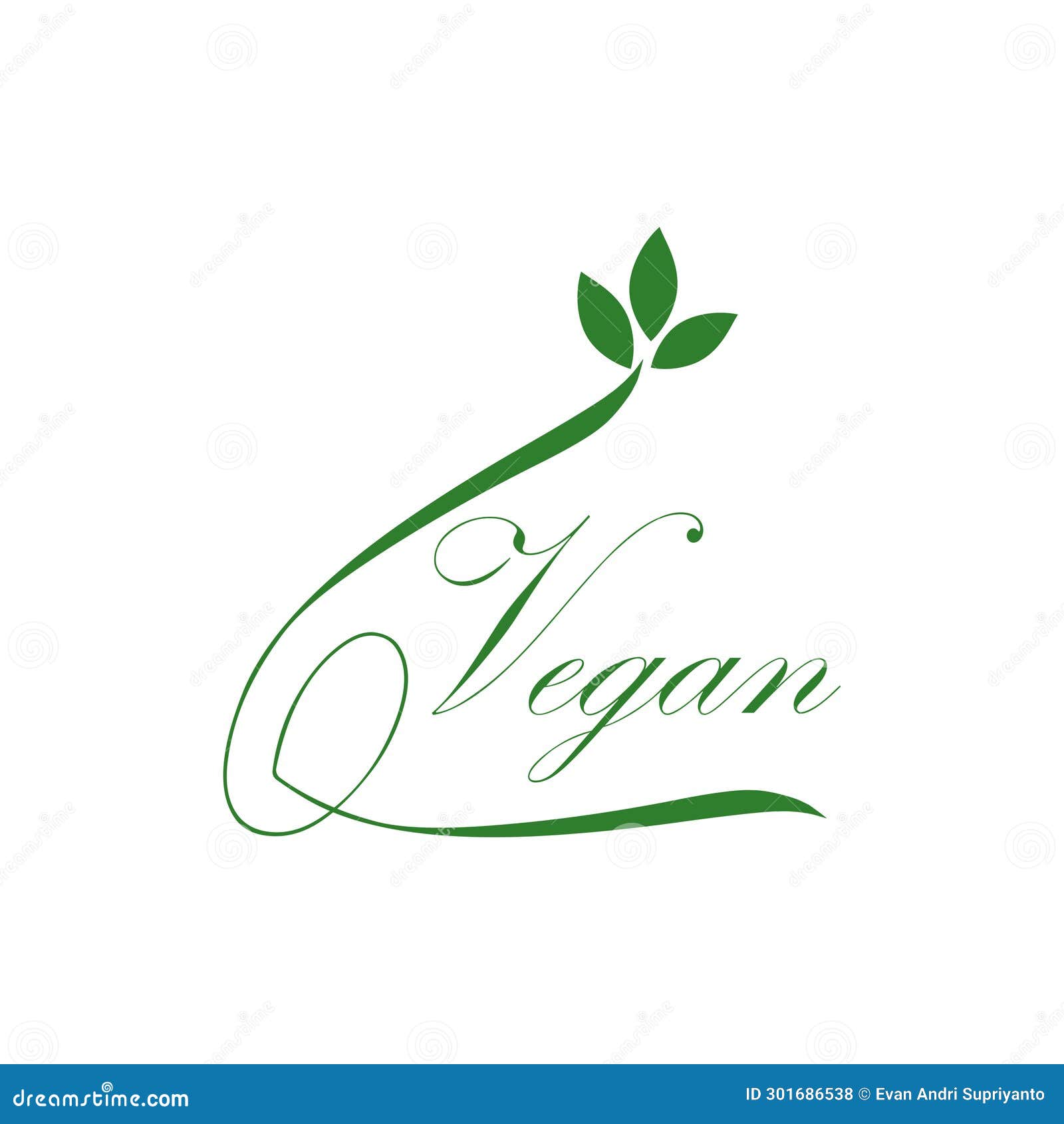 Vegan Logo Vector Template Symbol Design Stock Vector - Illustration of ...