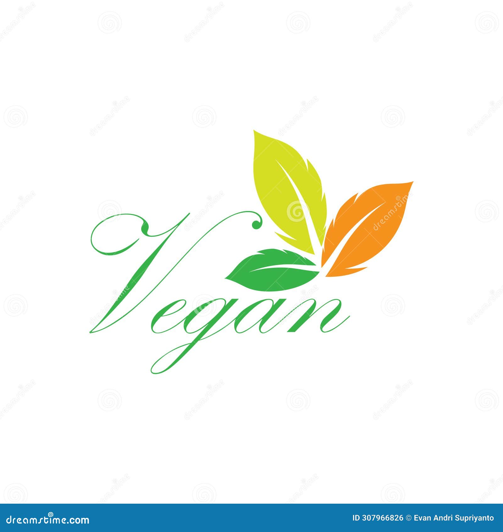 Vegan Logo Vector Template Symbol Design Stock Vector - Illustration of ...