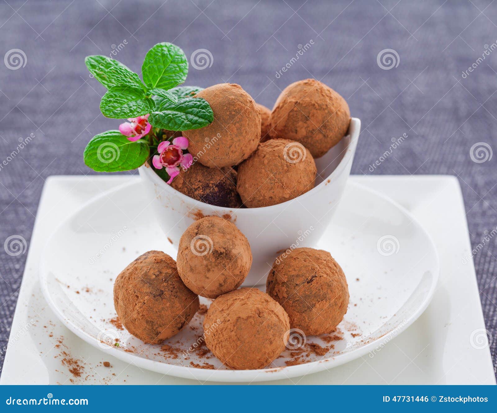 Vegan raw truffles stock photo. Image of maca, food, powder - 47731446