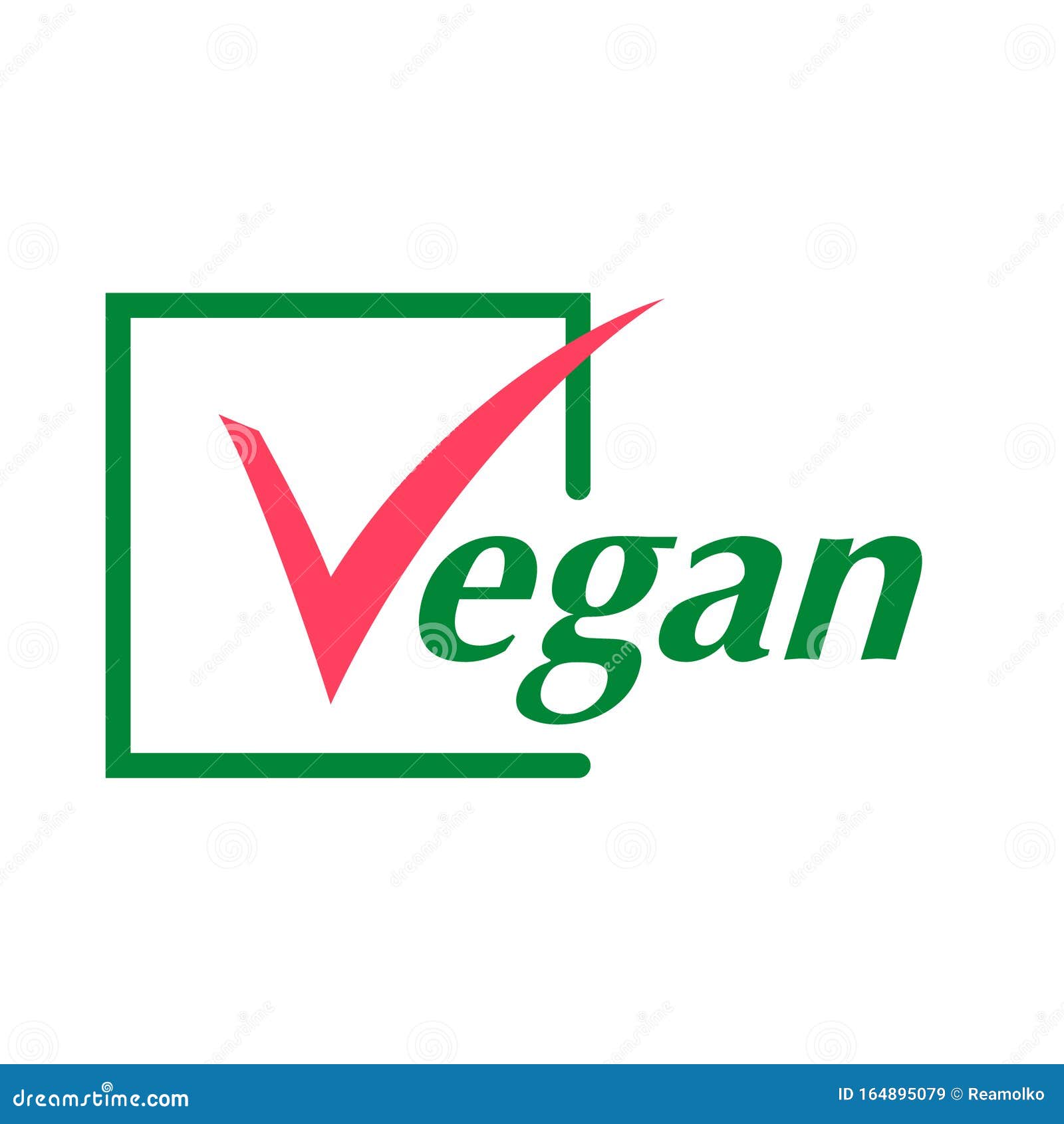 Vegan Sign Vector Illustration. Stock Vector - Illustration of product ...