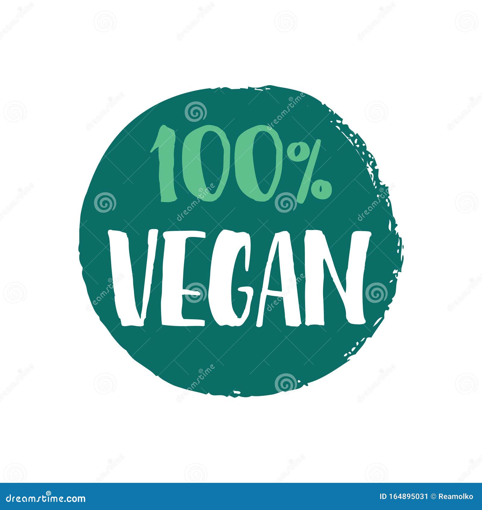 100 Vegan Sign Vector Illustration. Stock Vector - Illustration of ...