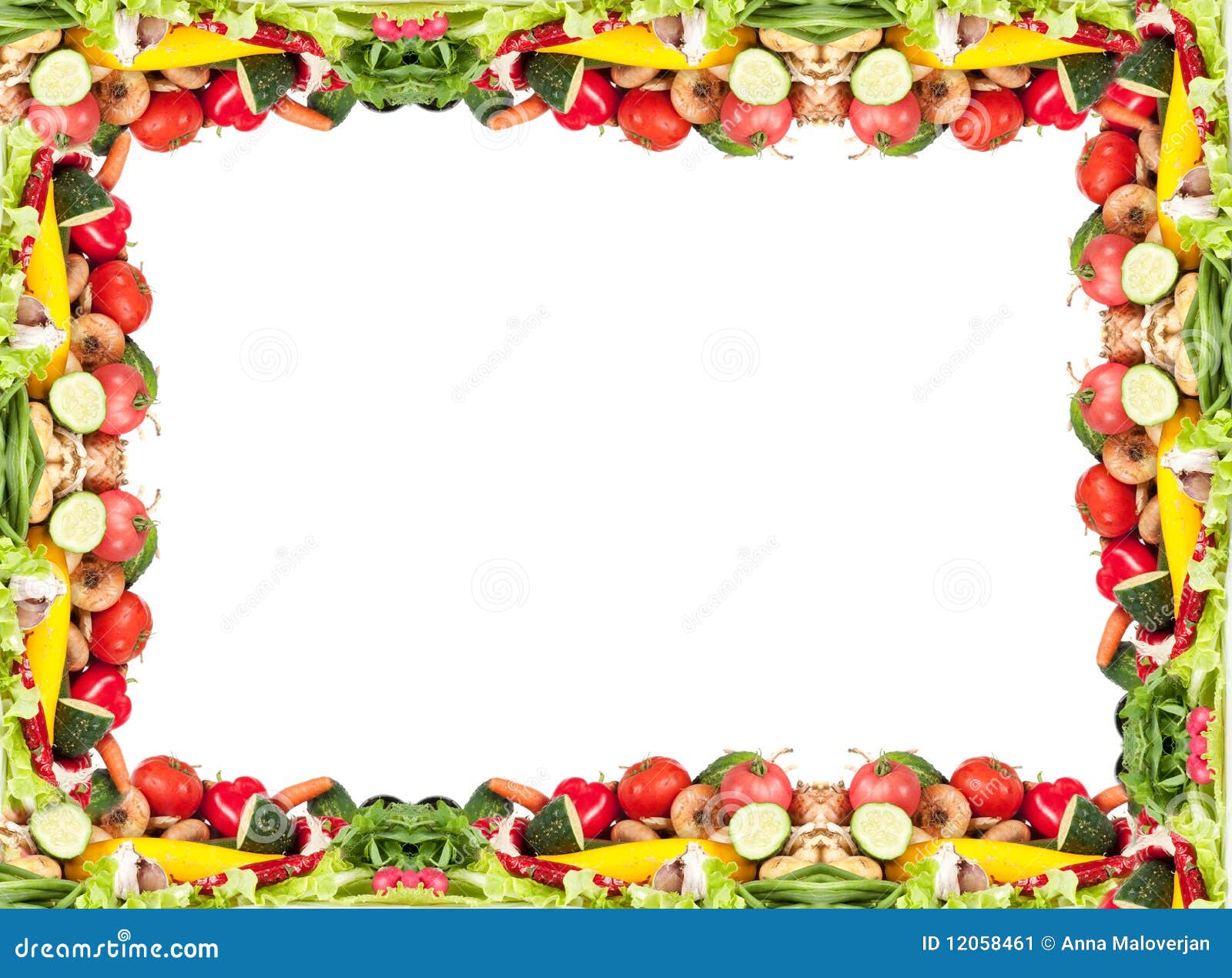 Vegetabe frame stock image. Image of green, cucumber - 12058461