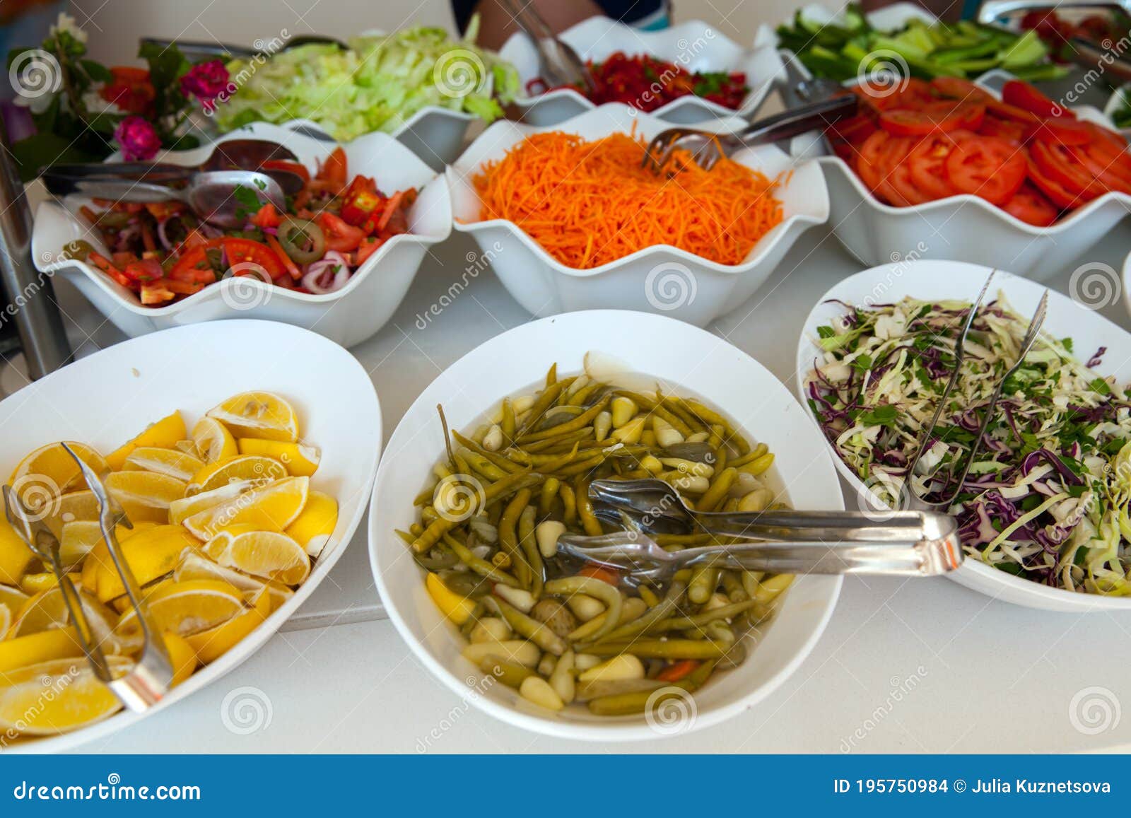 Vegetable Appetizers on the Buffet Stock Photo - Image of delicious ...