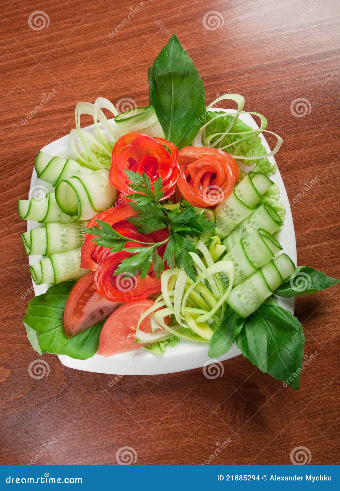 Arranged Vegetable Salad
