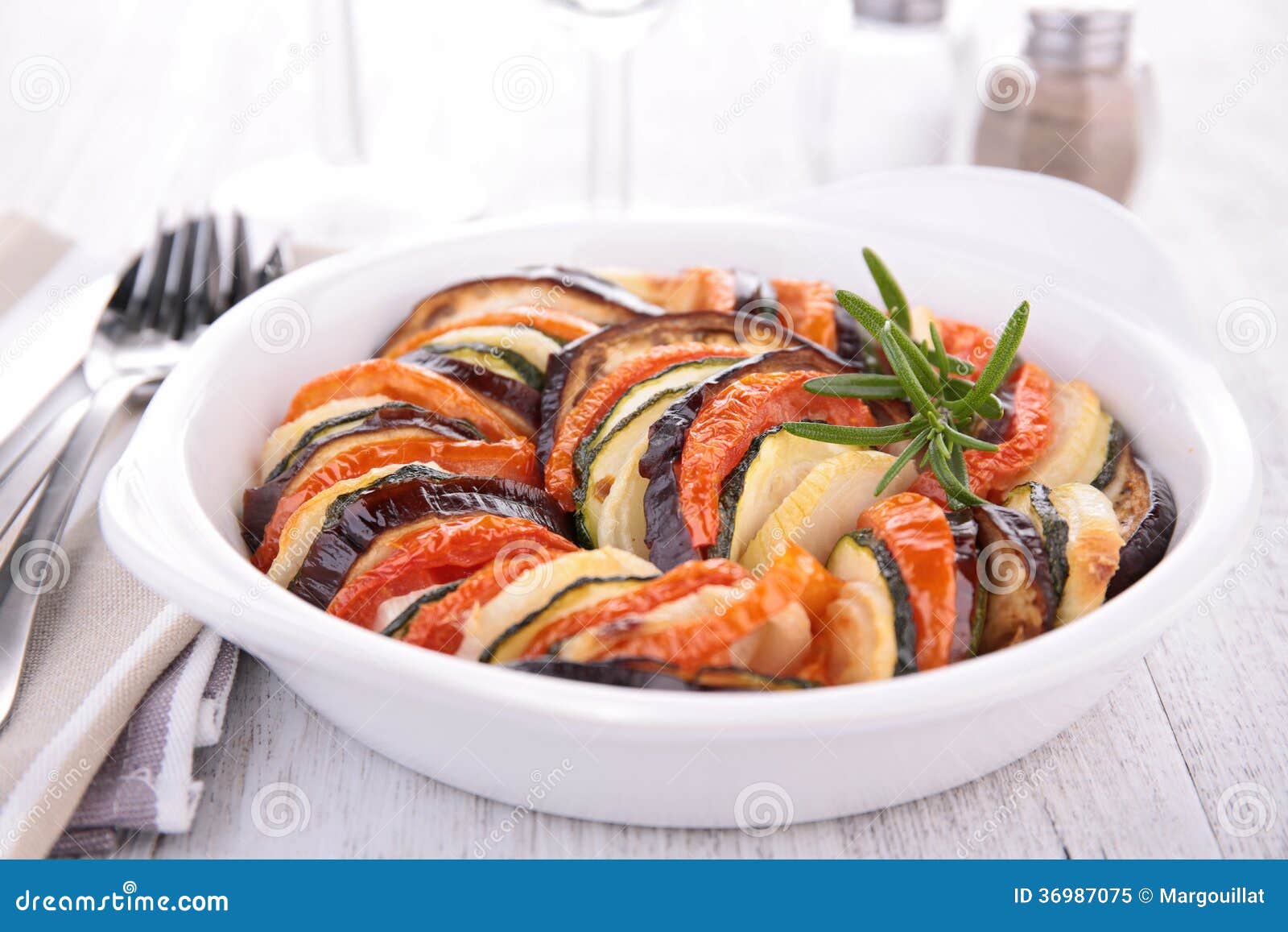 Vegetable baked tian stock image. Image of cooked, food - 36987075