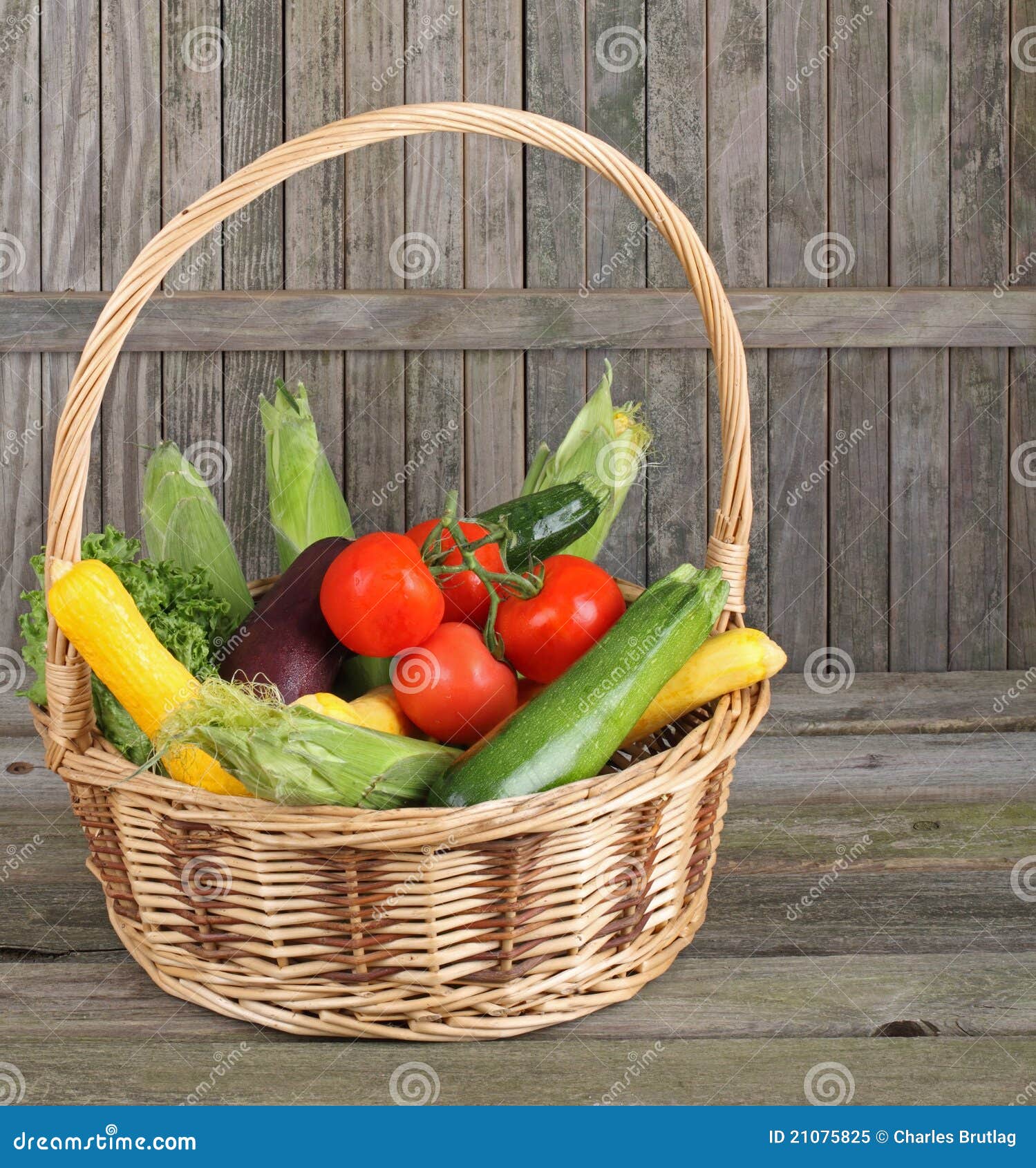 Vegetable Basket stock image. Image of vegetable, summer - 21075825