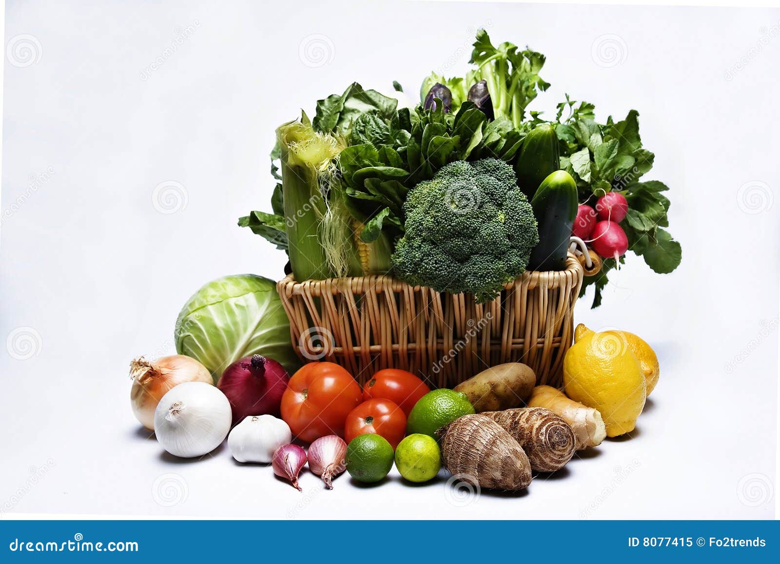 Vegetable baskets stock image. Image of diet, vegetarian - 8077415