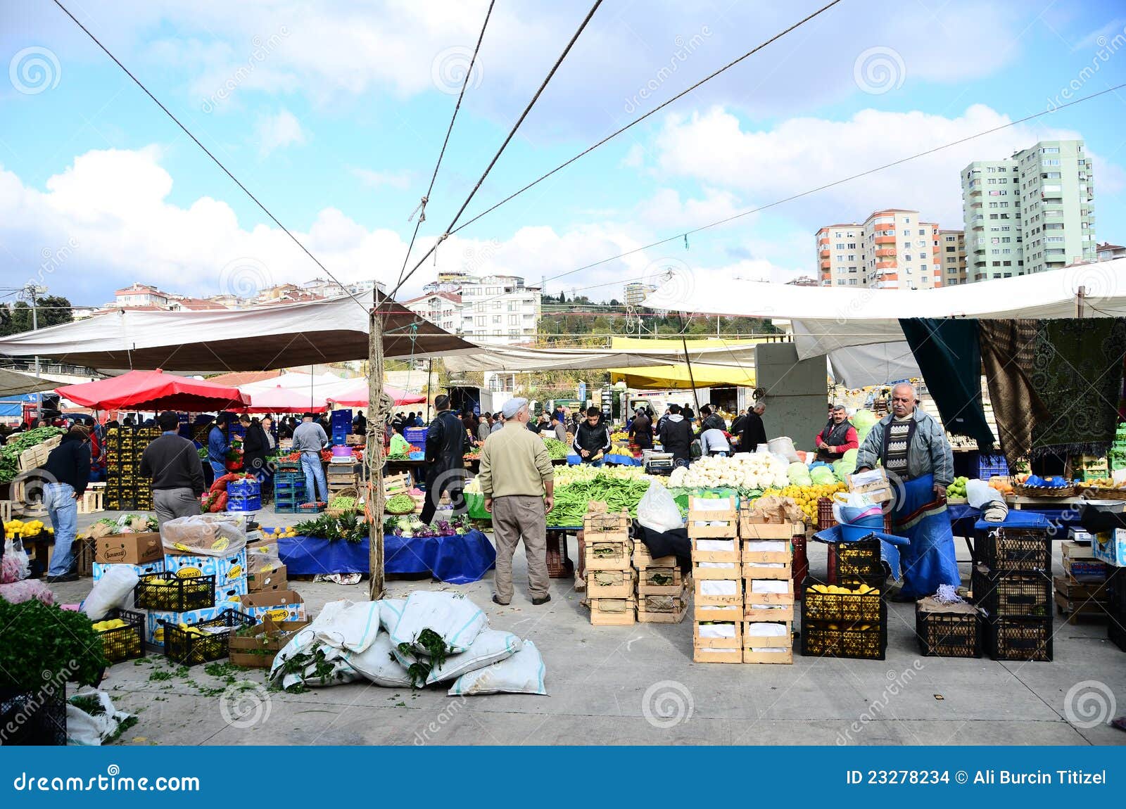 Vegetable Bazaar editorial stock image. Image of seller - 23278234