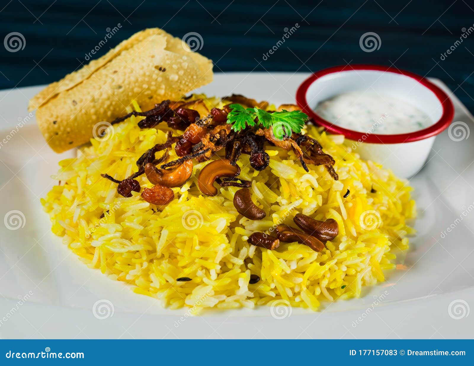 Vegetable Biryani in Handi Biryani Stock Image - Image of onions ...
