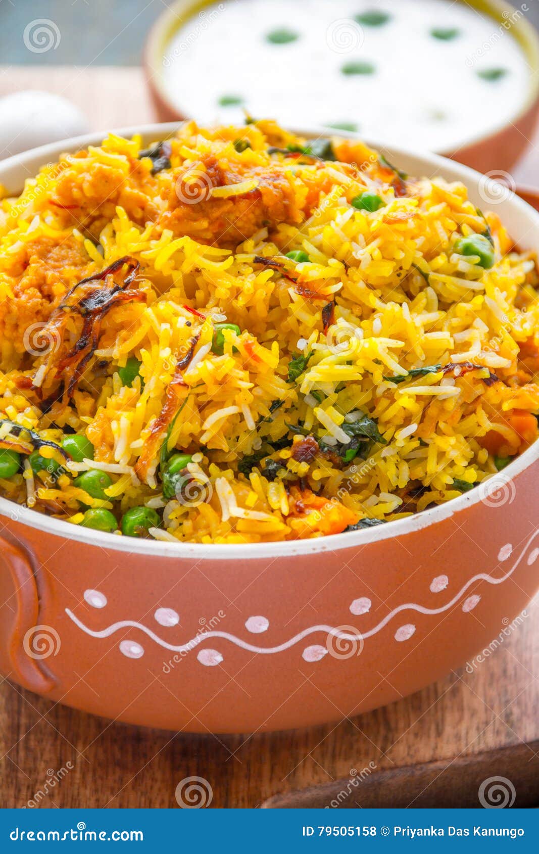 Vegetable Biryani stock photo. Image of vegetable, rice - 79505158