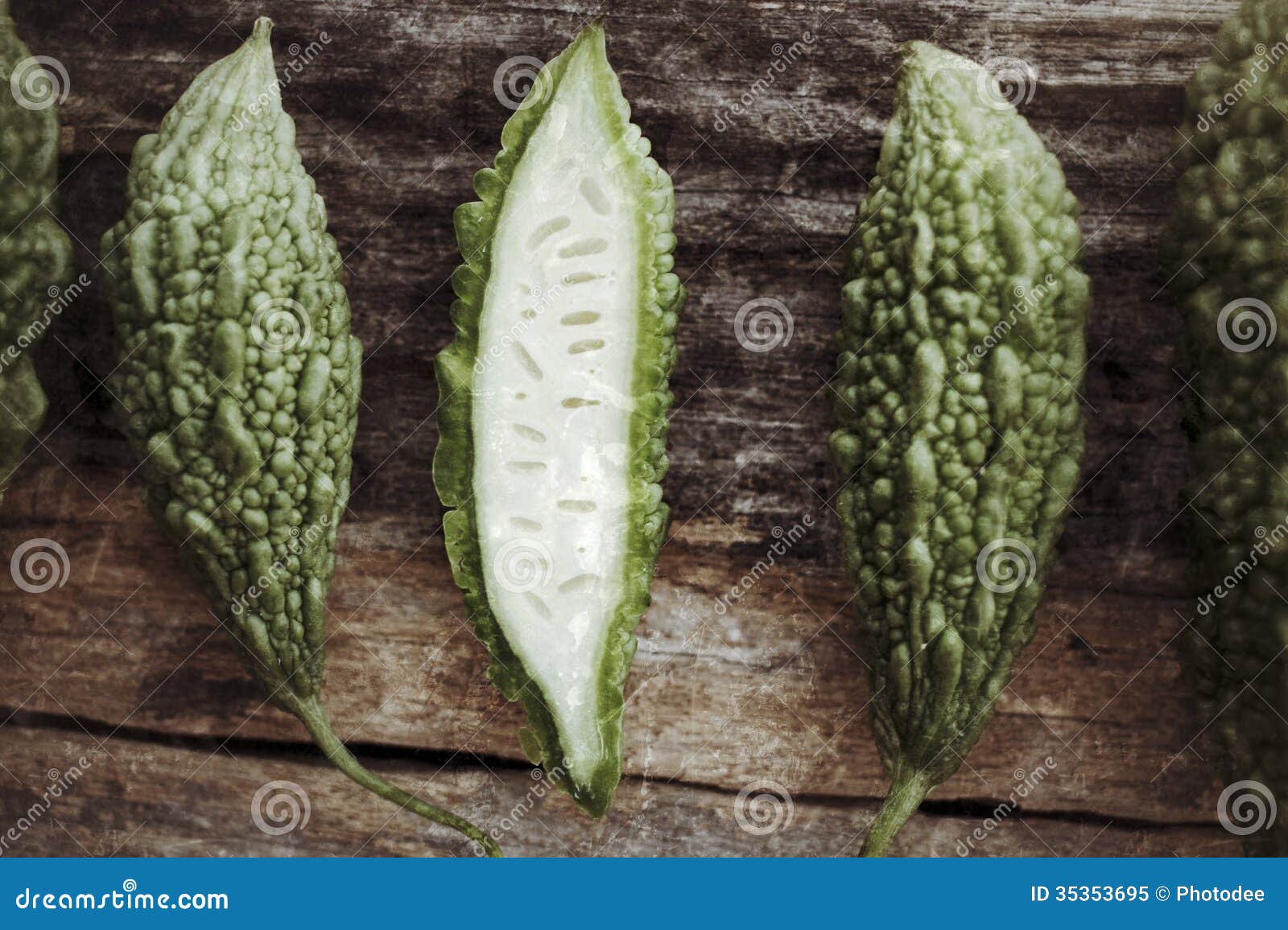 Vegetable bitter melon. stock image. Image of food, organic - 35353695