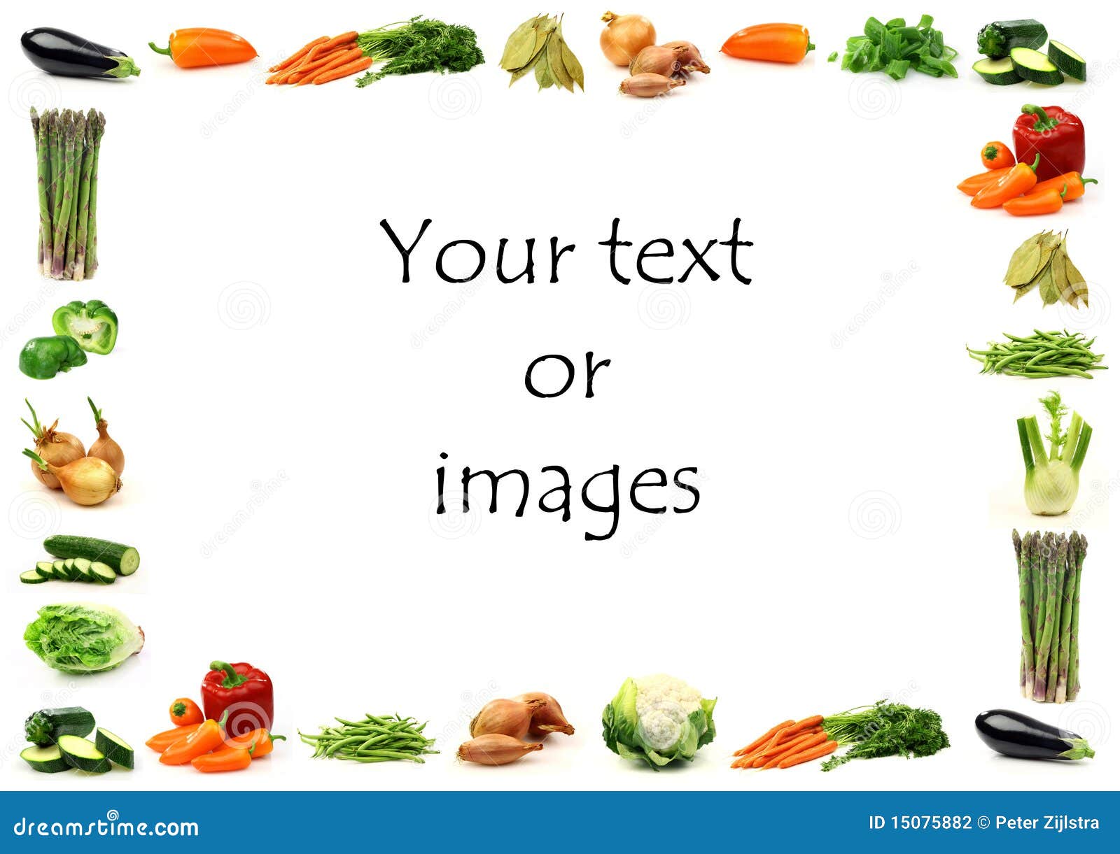 Vegetable border stock photo. Image of nature, beautiful - 15075882