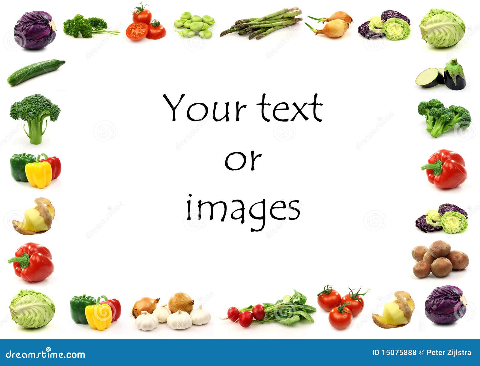Vegetable border stock photo. Image of isolated, nature - 15075888