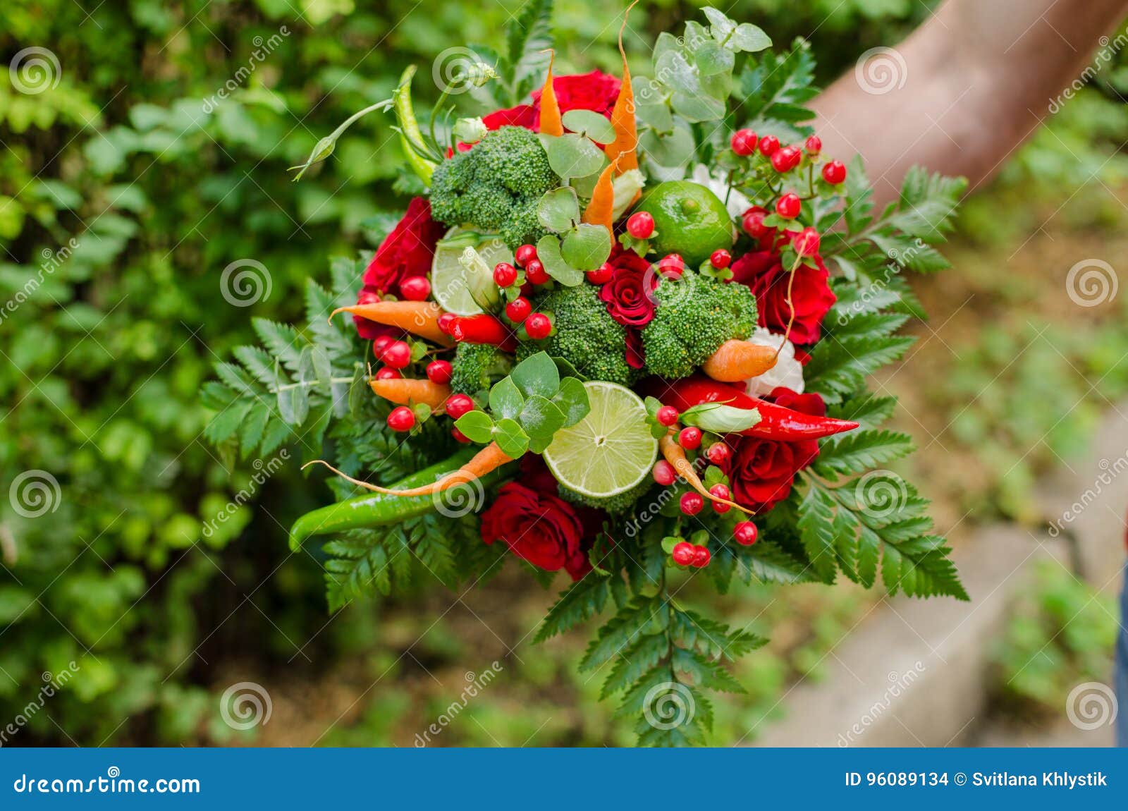 Vegetable bouquet stock photo. Image of occasion, broccoli - 96089134