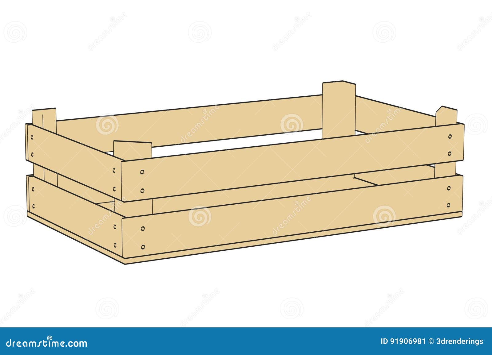 Vegetable box stock illustration. Illustration of toon - 91906981