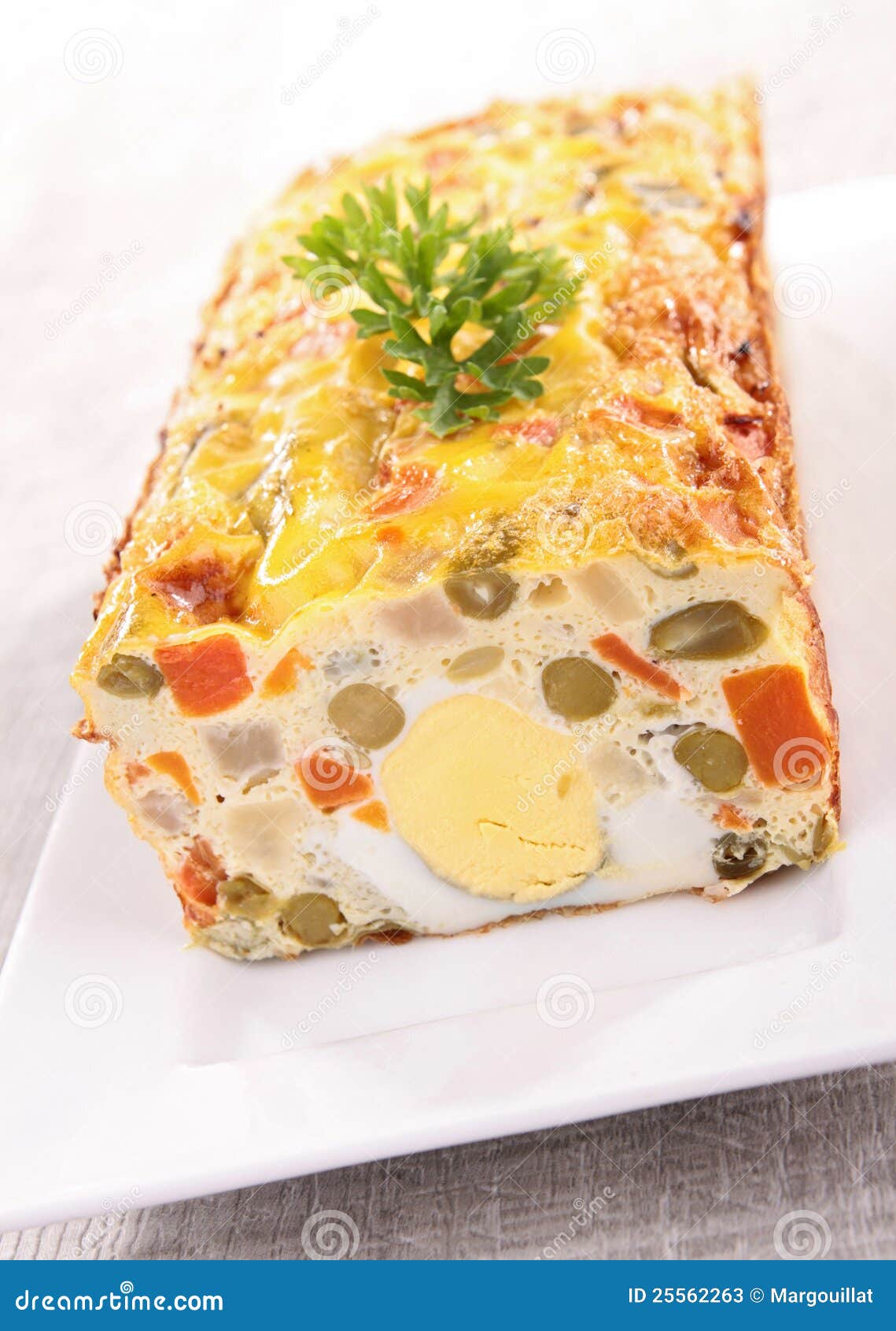 Vegetable cake/ terrine stock image. Image of dish, recipe - 25562263