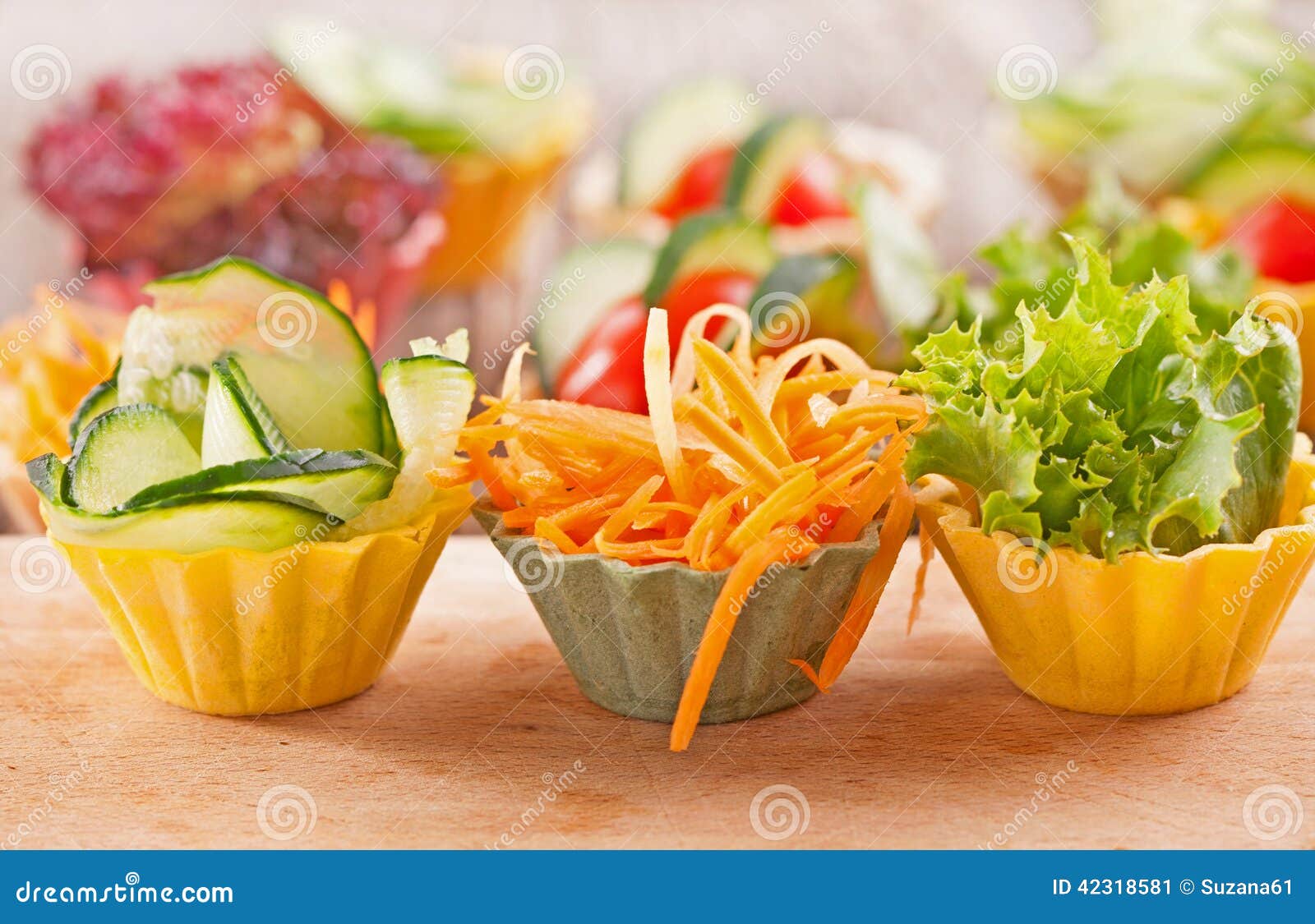 Vegetable canapes stock image. Image of eating, wooden - 42318581