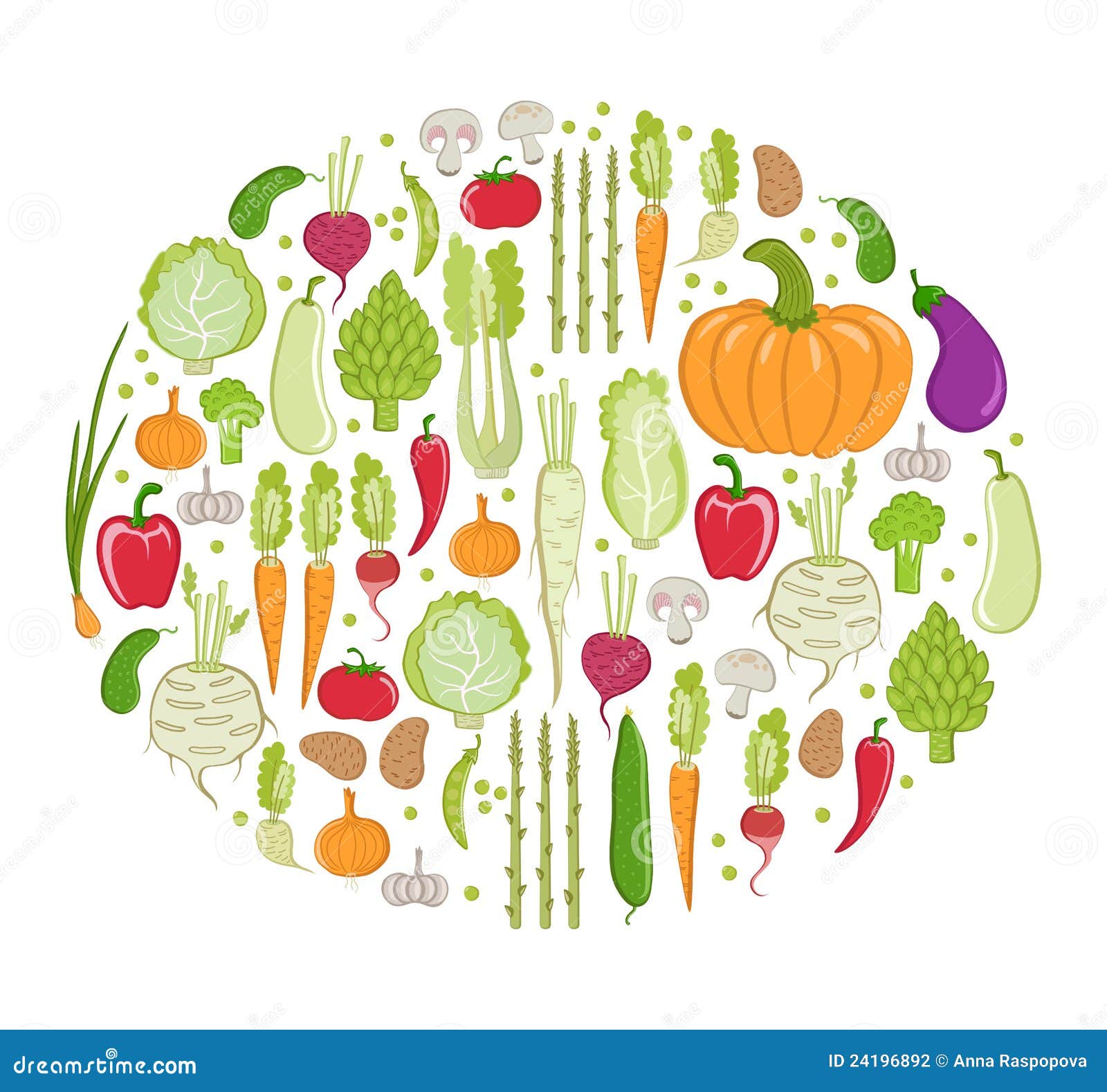 Vegetable card stock vector. Illustration of diet, paprika - 24196892