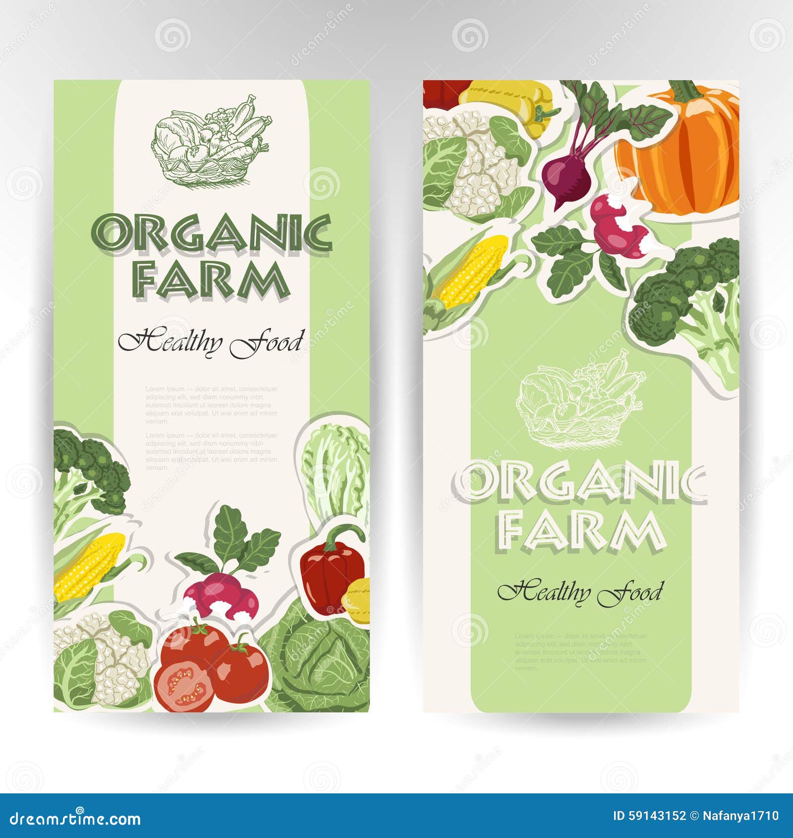 Vegetable card template. stock illustration. Illustration of fresh ...