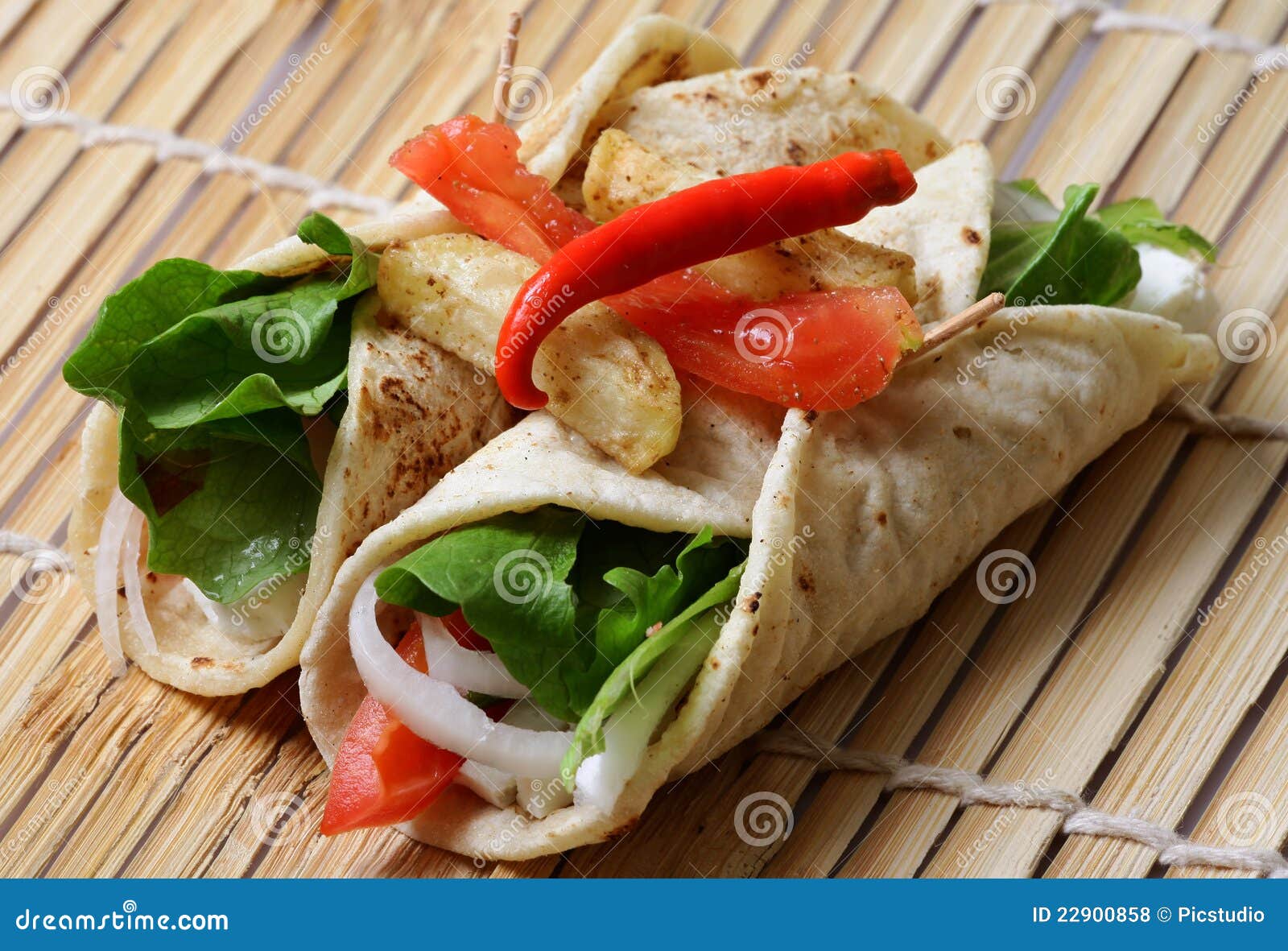 Vegetable chapatti rolls stock photo. Image of healthy - 22900858