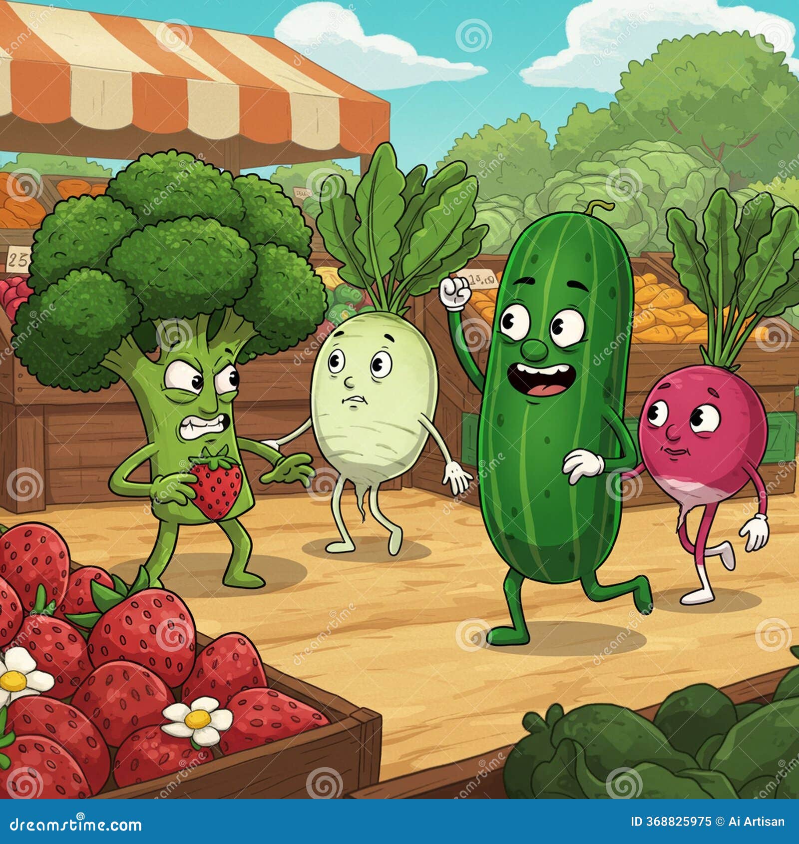 Vegetable Humor: Humanized Cauliflower Laughing Evilly. Generative AI ...