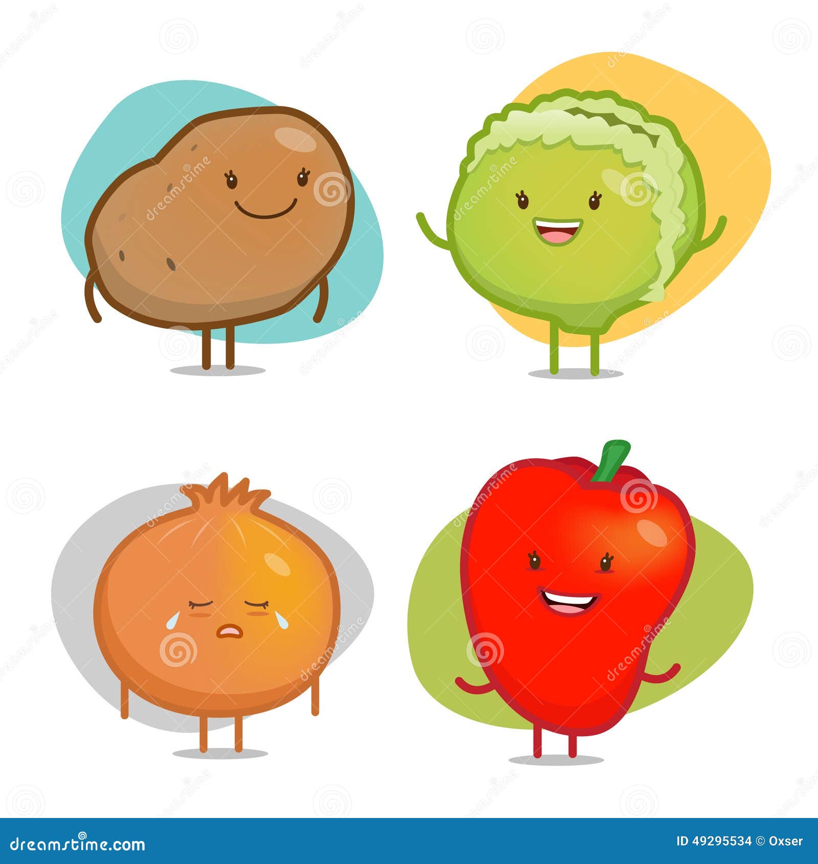 Vegetable Characters stock vector. Illustration of ingredients - 49295534