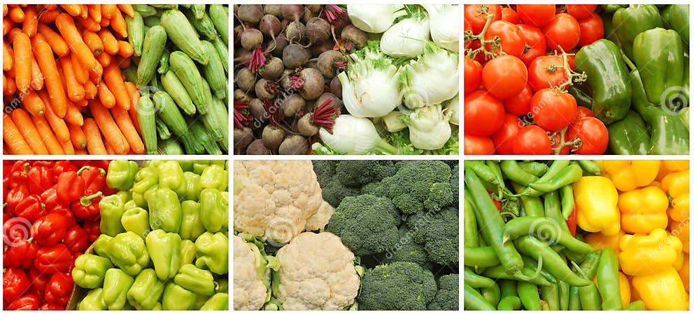 Vegetable collage stock image. Image of composition, agriculture - 23566237