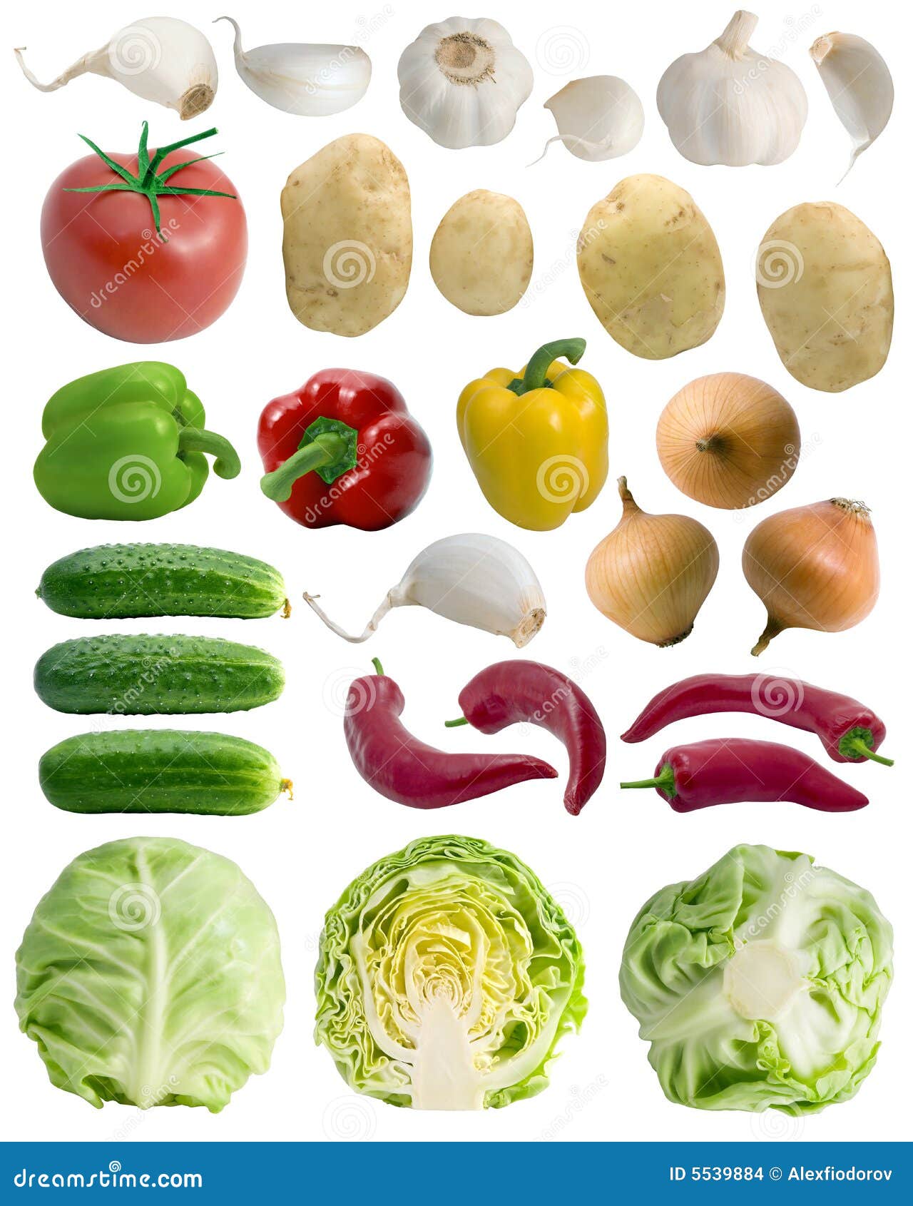 Vegetable collection stock photo. Image of cucumber, paprika - 5539884