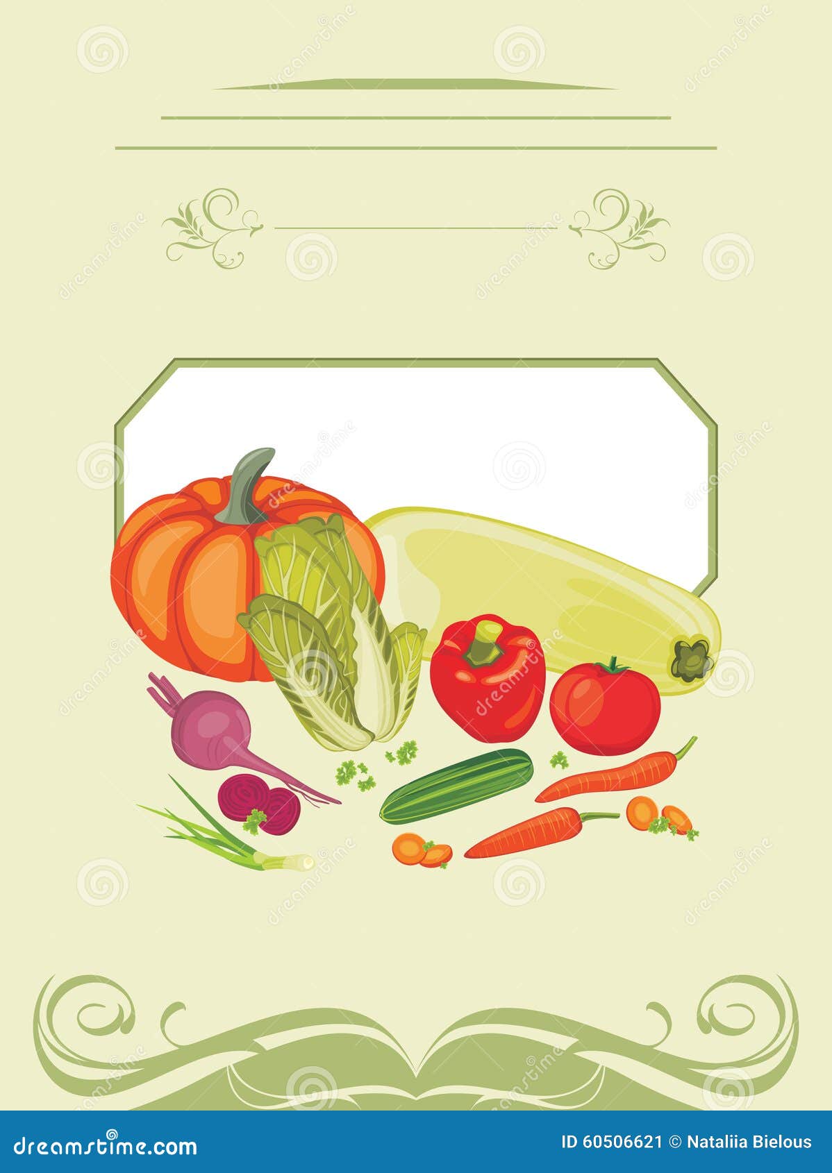Vegetable Cooking. Label for Design Stock Vector - Illustration of ...